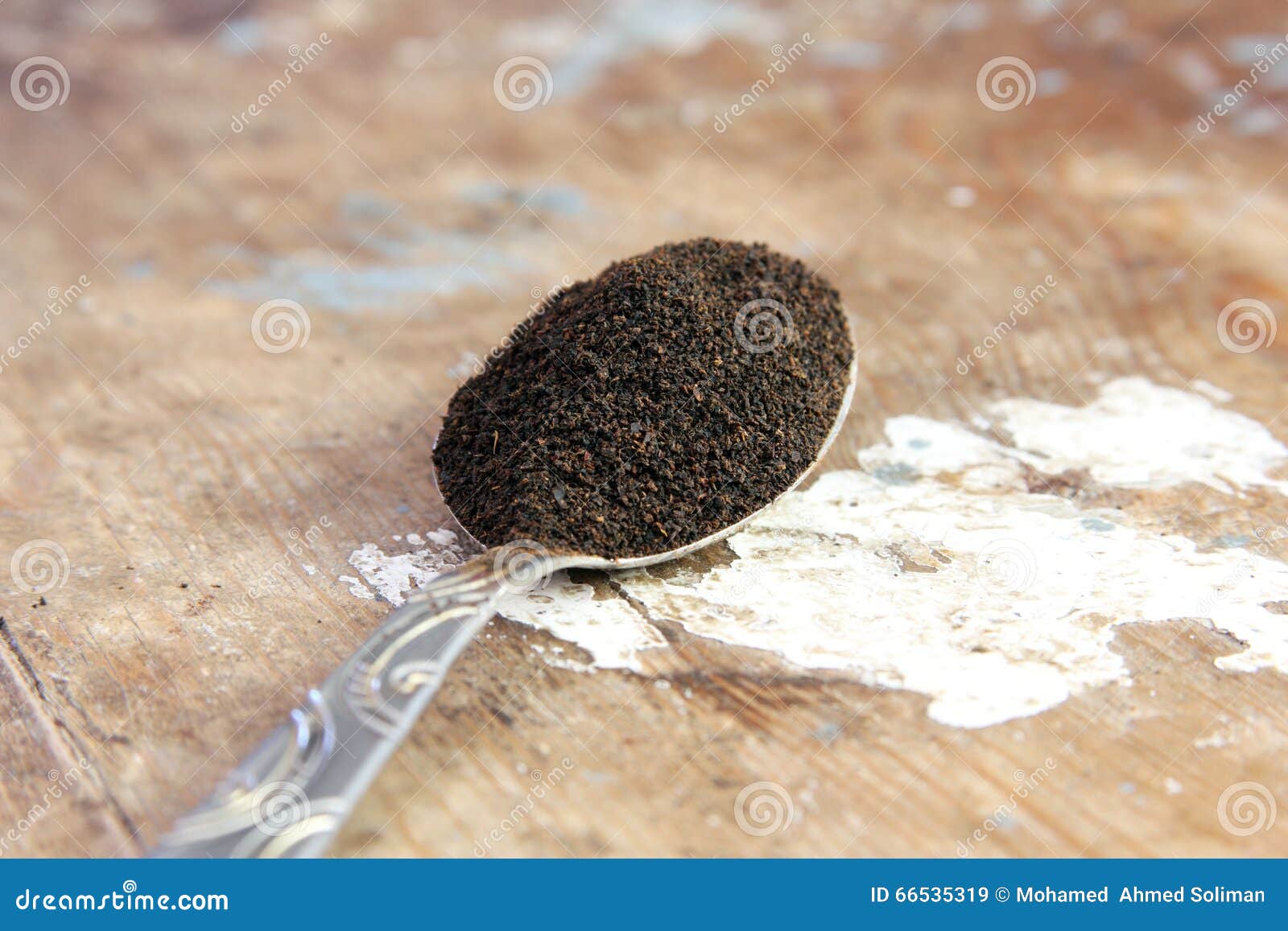 Tea spoon stock image. Image of full, rusty, dietary - 66535319