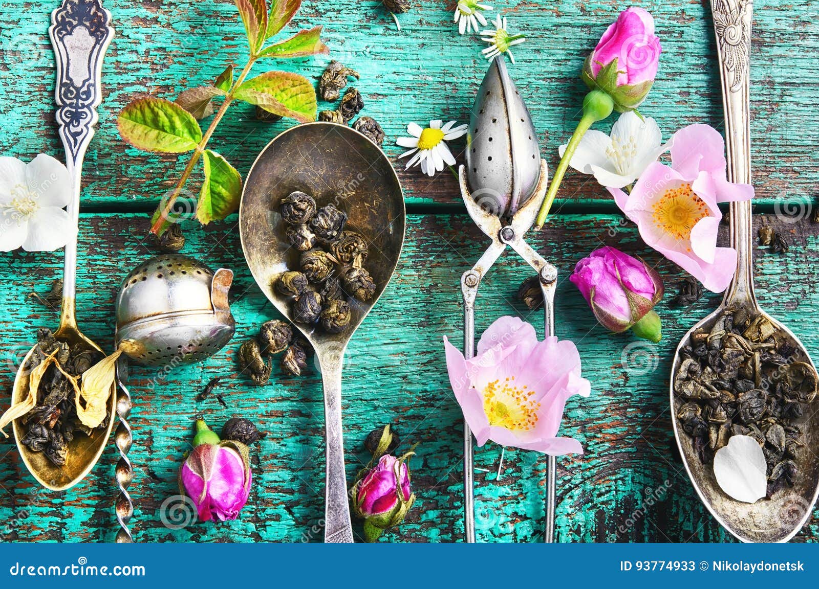 Tea spoon and herbal tea stock image. Image of eating - 93774933