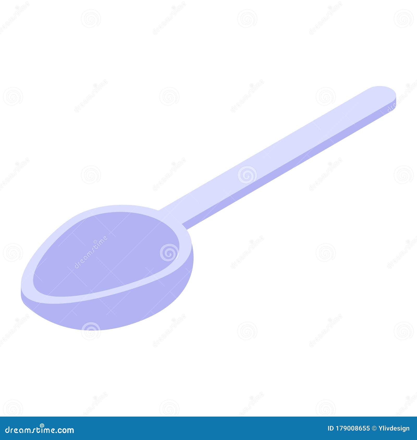 Tea Spoon Icon, Isometric Style Stock Vector - Illustration of eating ...