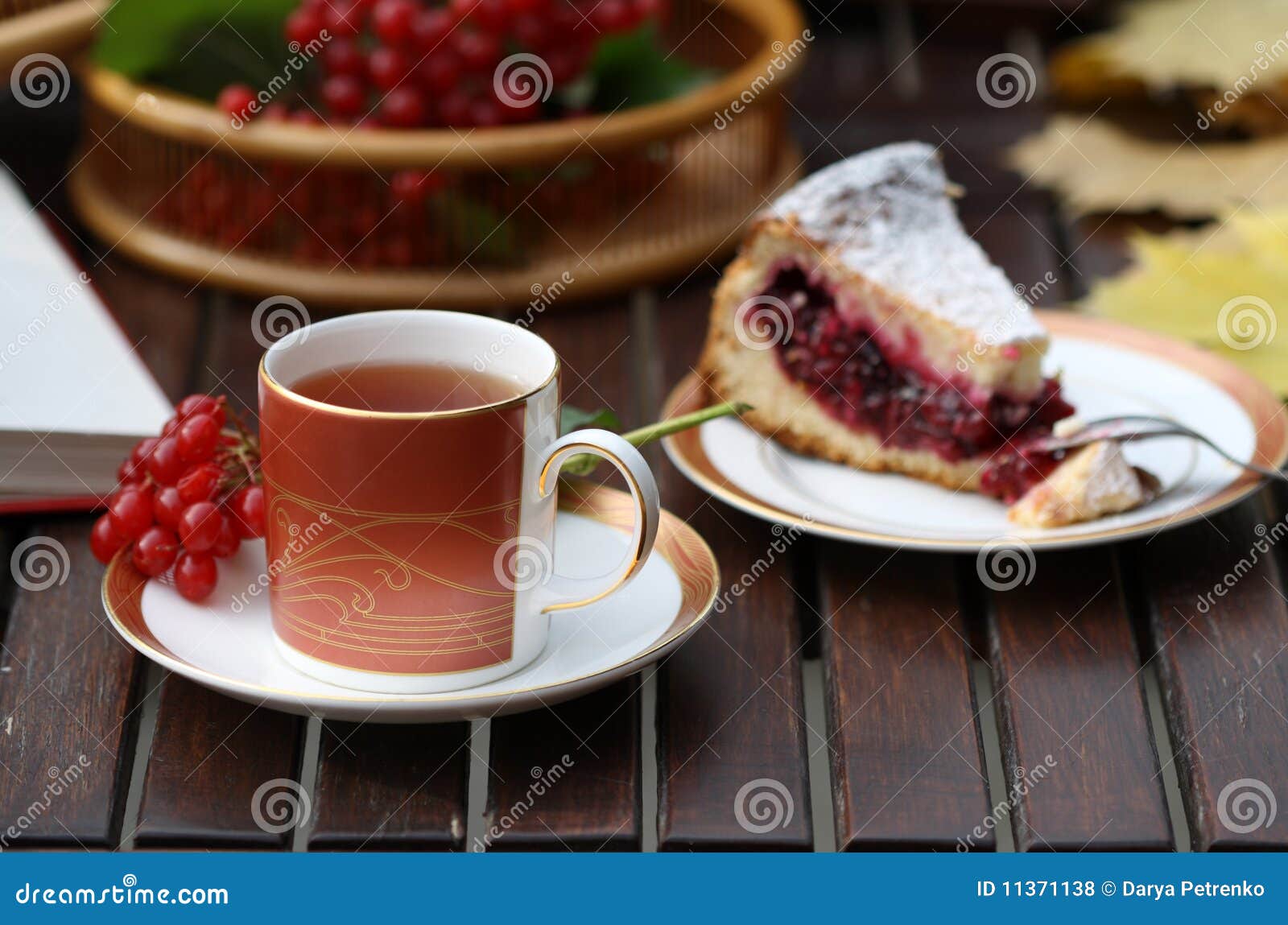 Tea. Still life stock photo. Image of garden, fallen - 11371138