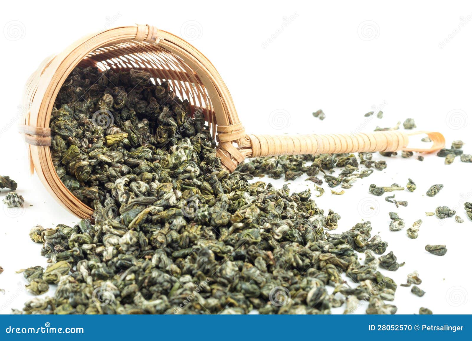 Tea Strainer with Green Tea Stock Photo - Image of industry, east: 28052570