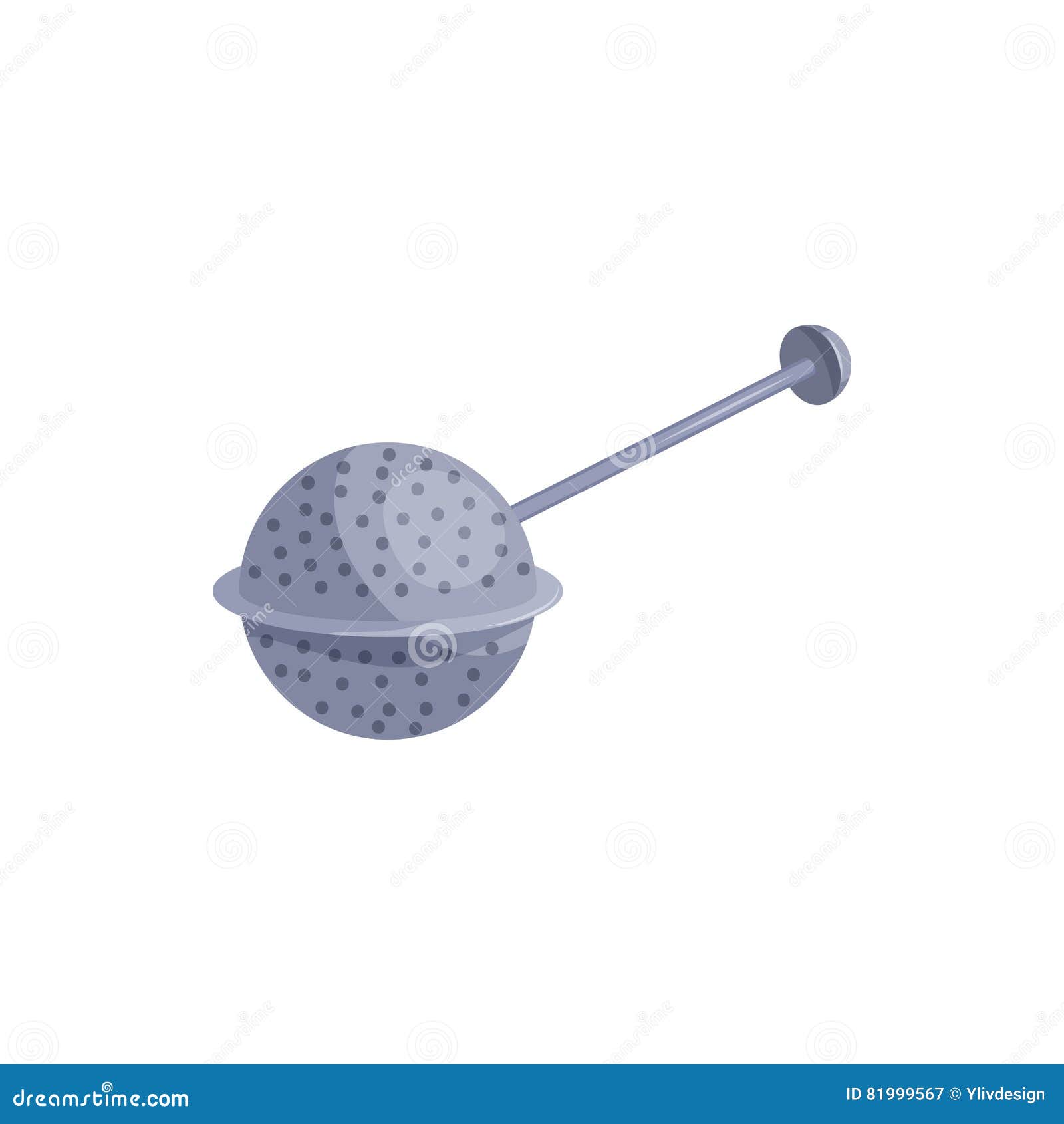 Tea Strainer Icon, Cartoon Style Stock Vector - Illustration of drink ...