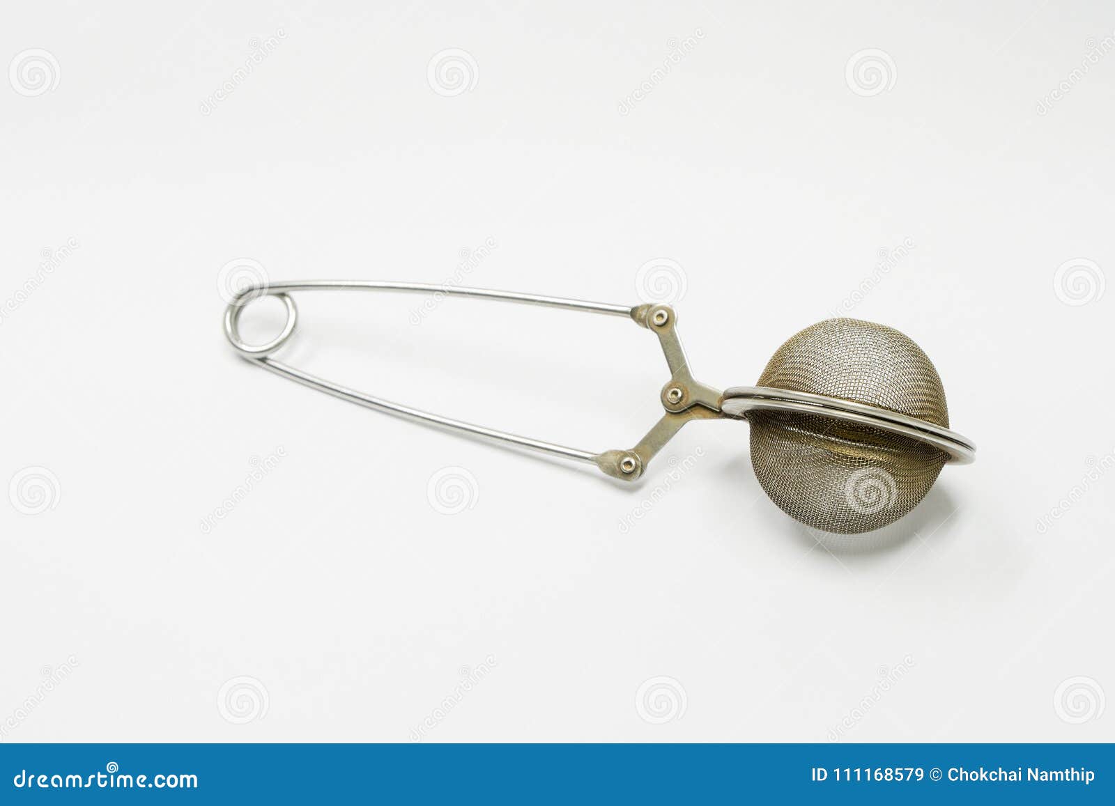 Tea Strainer Spring Mesh Ball Enclosure of Old Stock Image - Image of ...