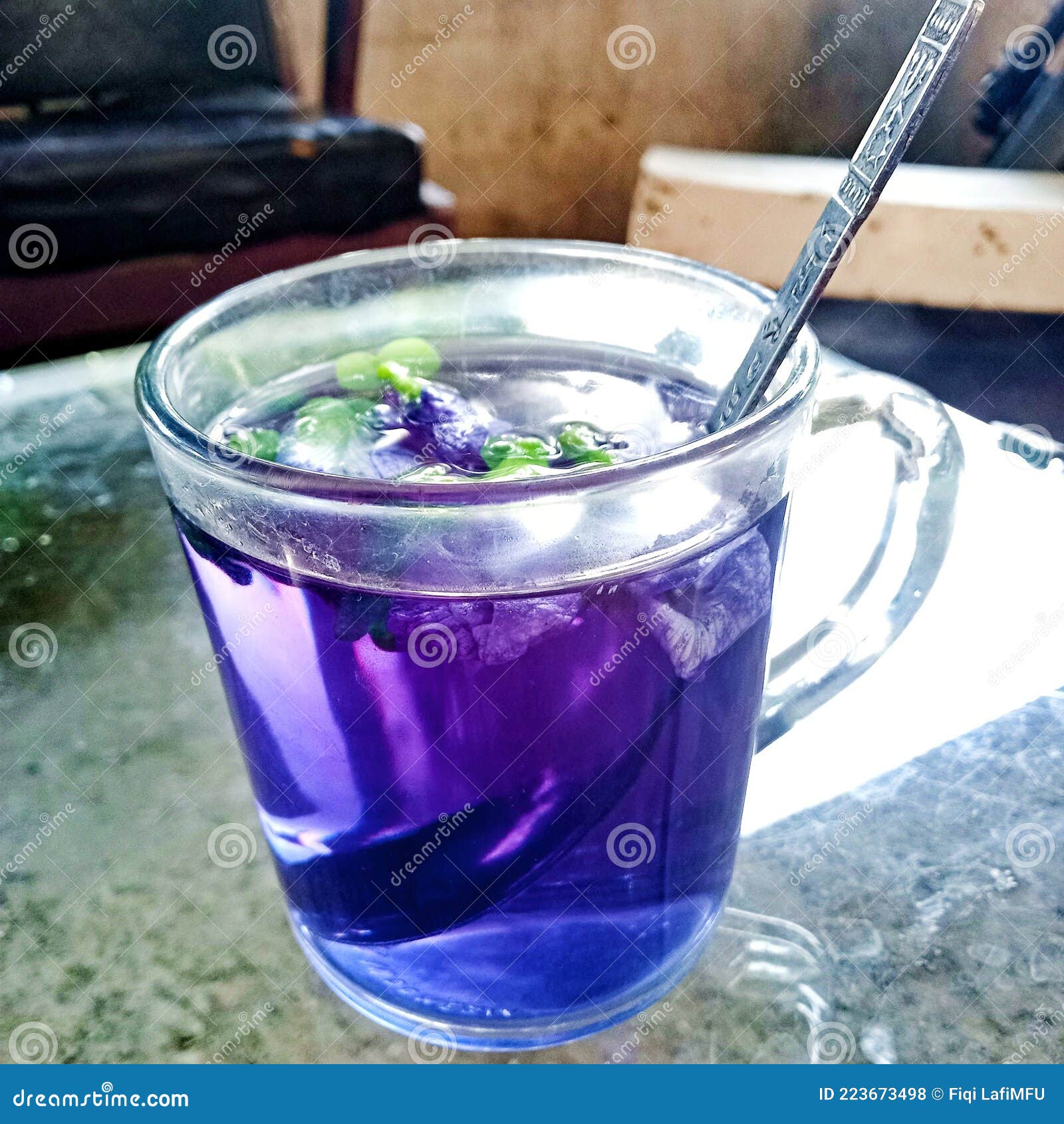 Tea Telang stock photo. Image of juice, fruit, plant - 223673498