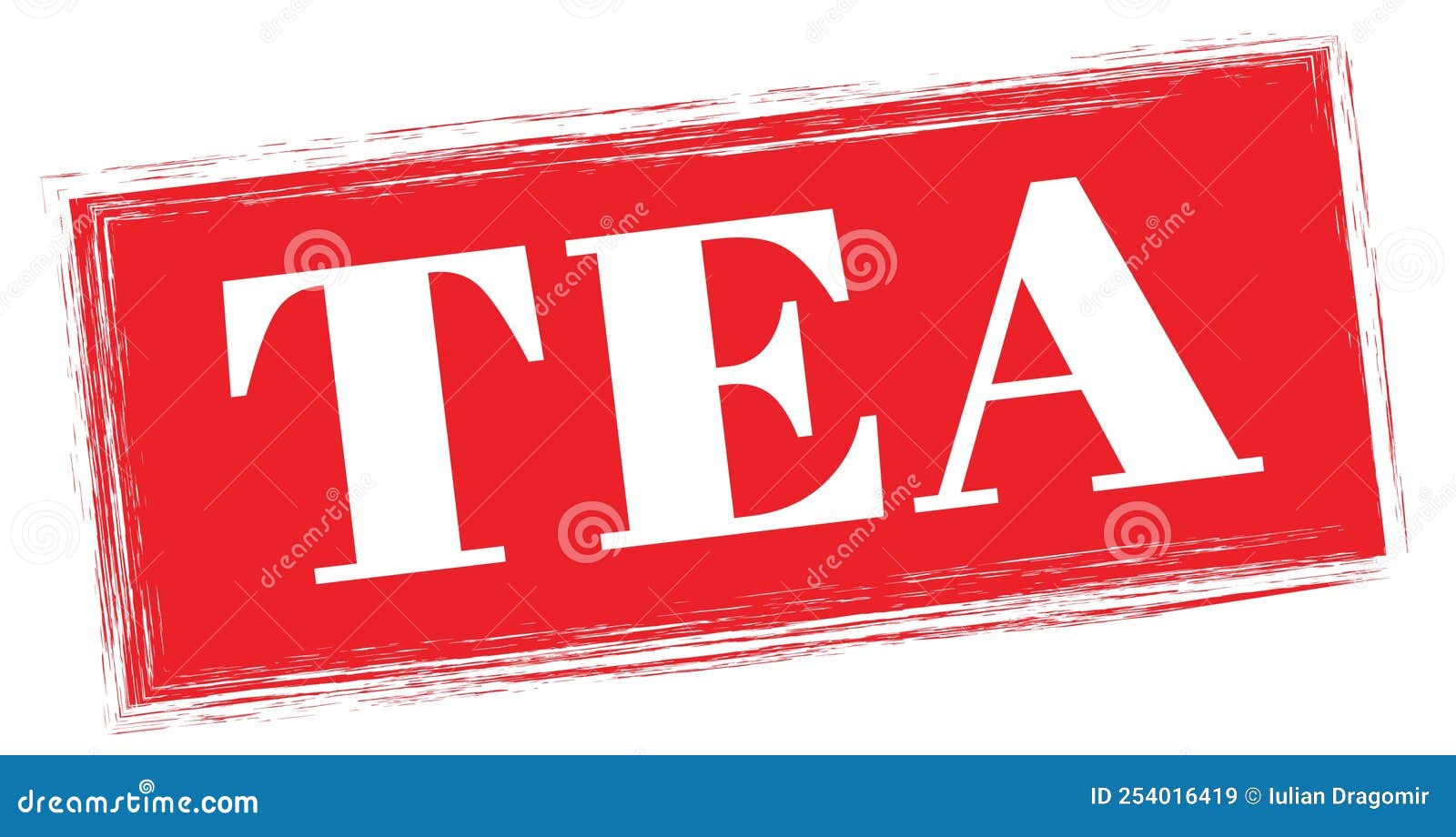 TEA Text Written on Red Stamp Sign Stock Illustration - Illustration of ...