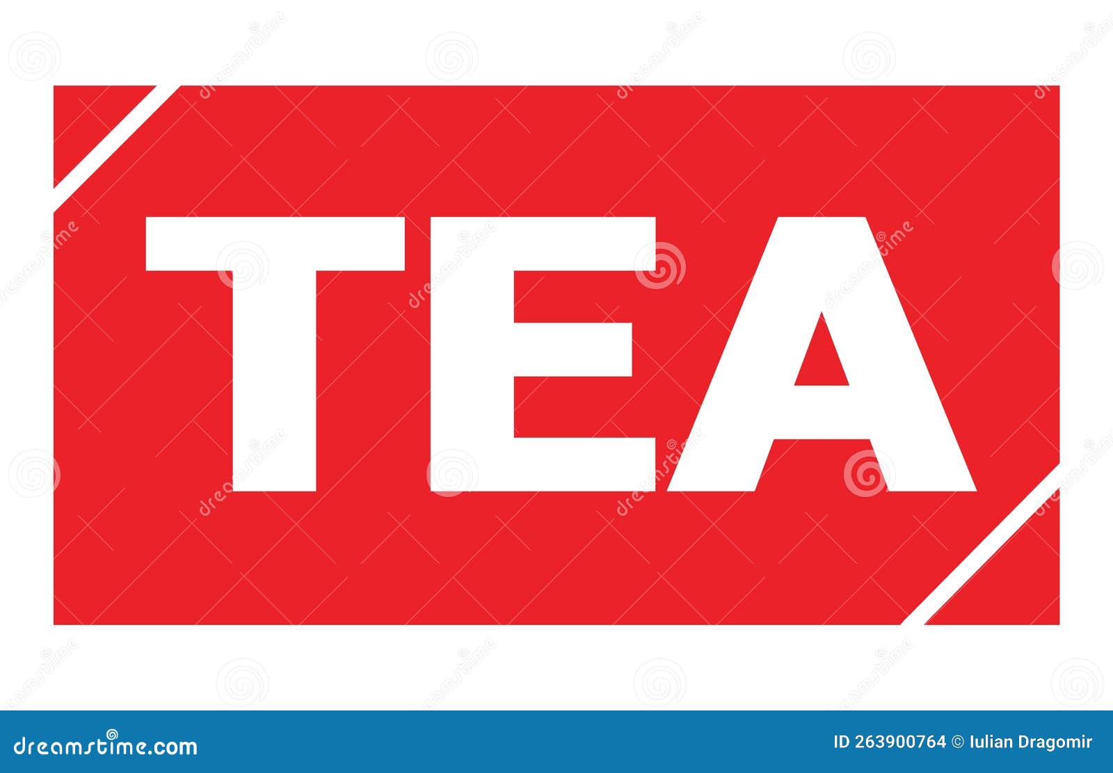TEA Text Written on Red Stamp Sign Stock Illustration - Illustration of ...