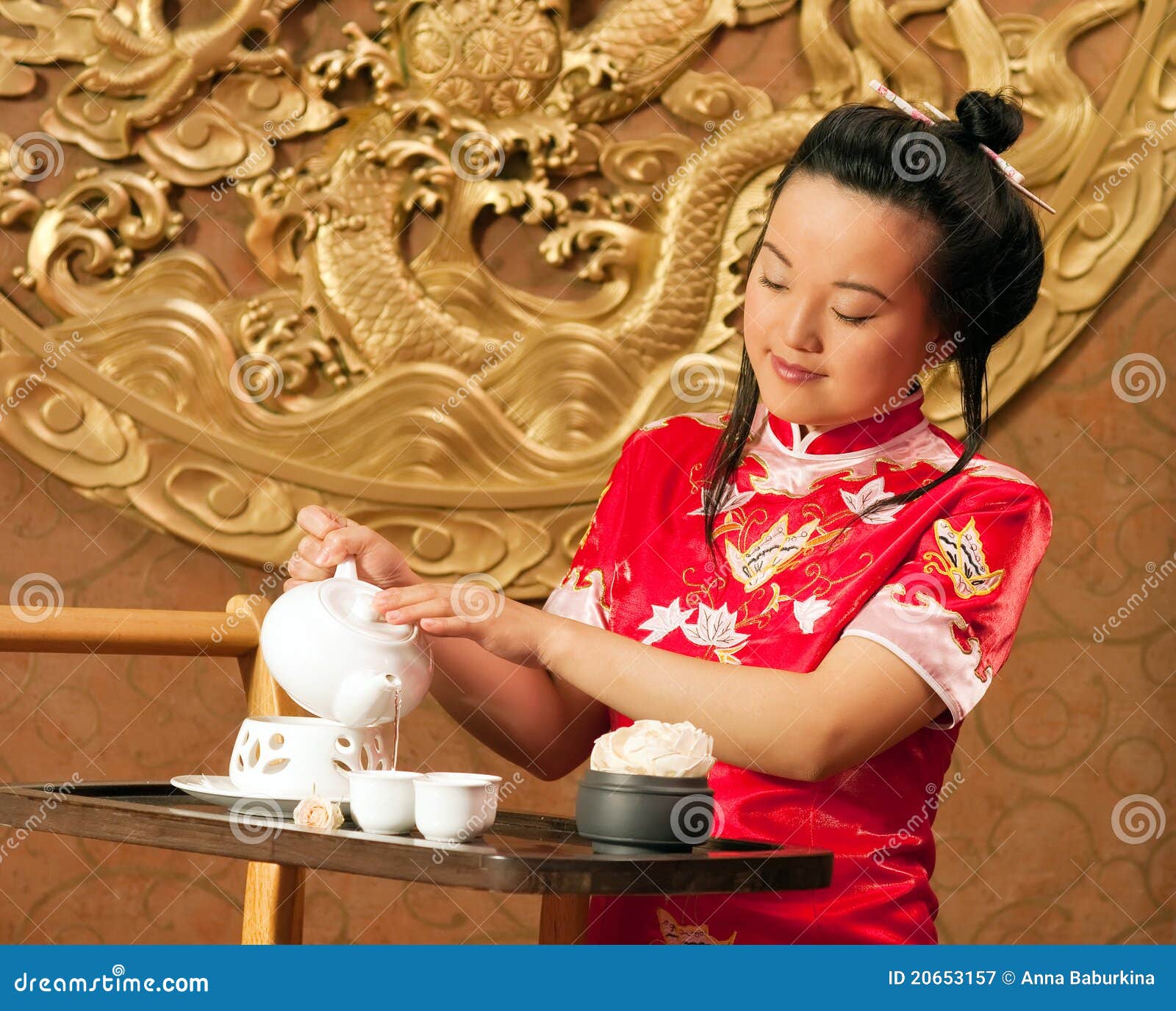 Tea time stock image. Image of performing, pouring, steeping - 20653157