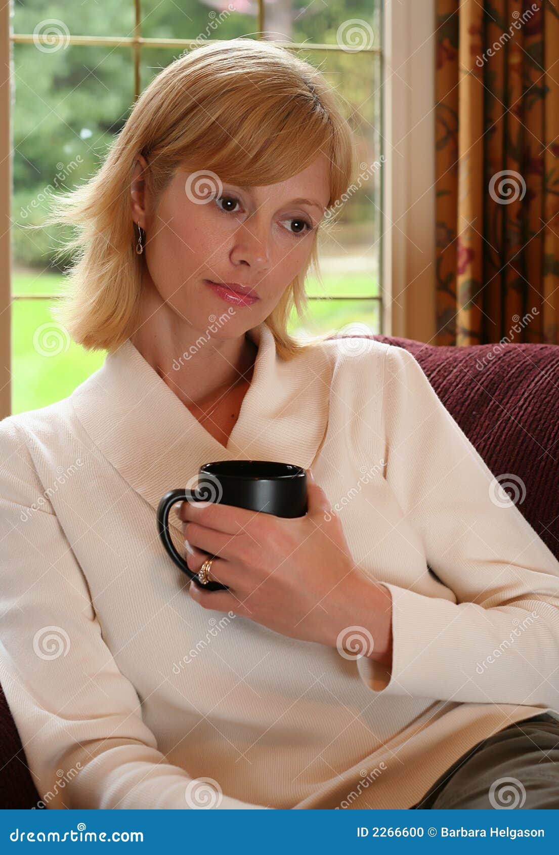 Tea time stock photo. Image of lady, comfortable, lonely - 2266600