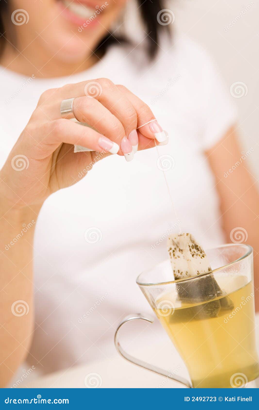 Tea time stock image. Image of smiling, drink, female - 2492723