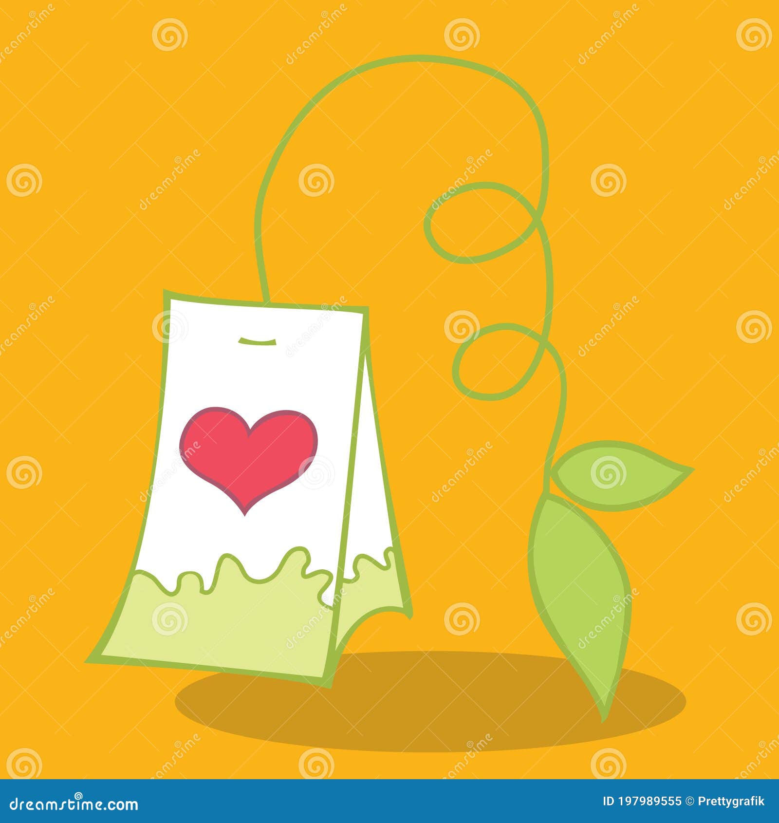 Tea time tea bag 12 stock vector. Illustration of cartoon - 197989555