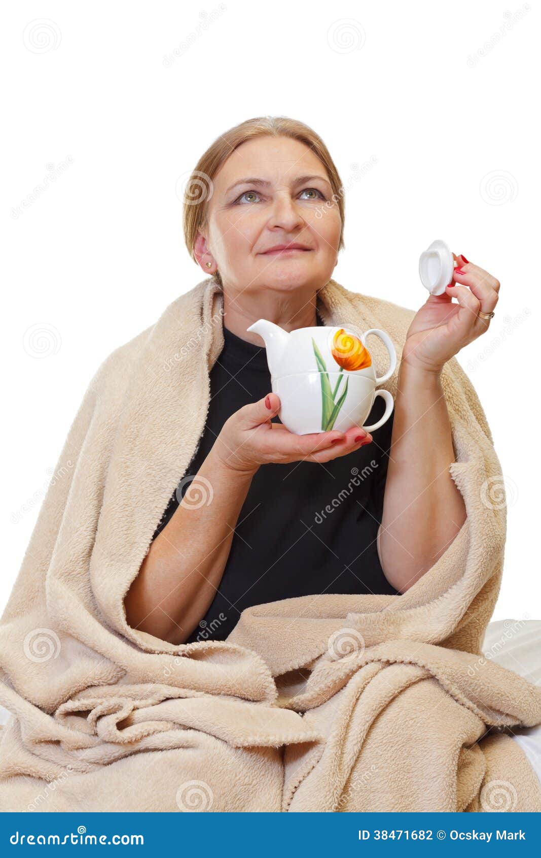 Tea time stock photo. Image of cheerful, aged, enjoying - 38471682