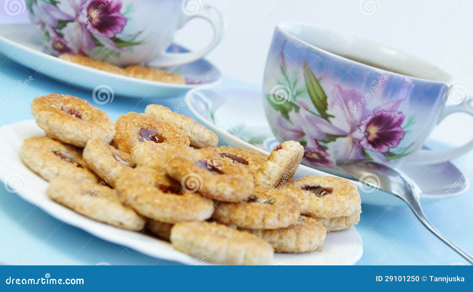 Tea time with cookies stock photo. Image of biscuit, cake - 29101250
