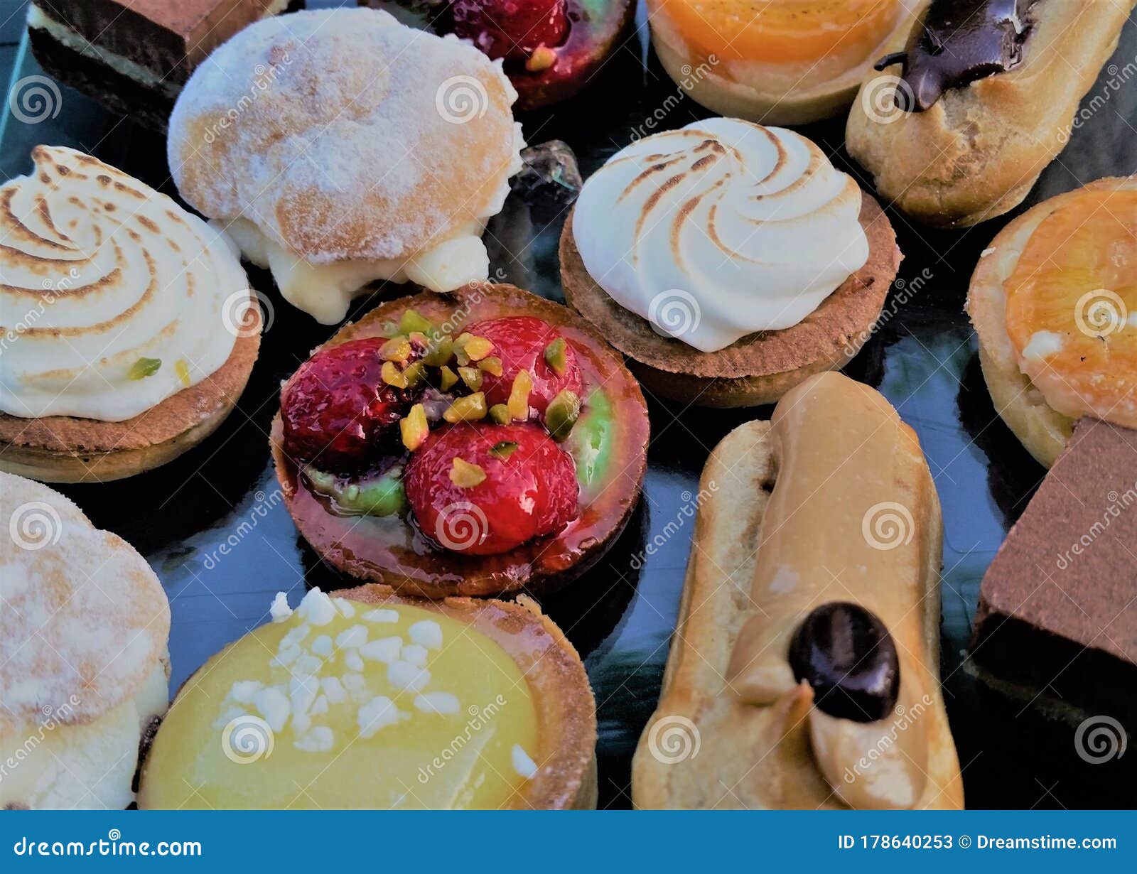 Tea Time with French Pastries Stock Image - Image of coffee, chocolate ...