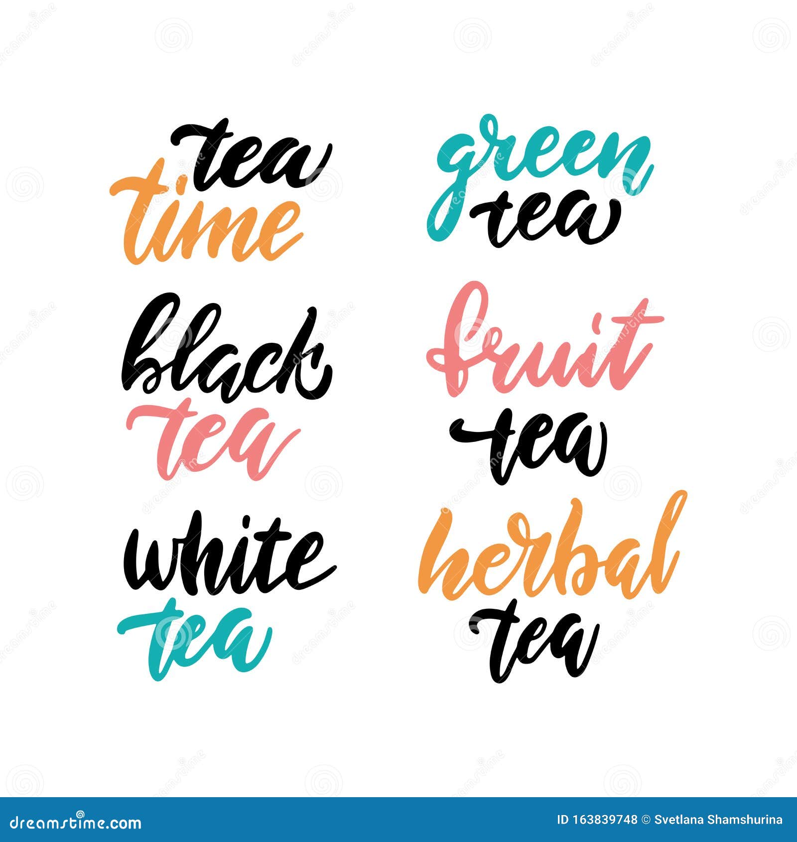 Tea Time Set For Prints And Posters, Menu Design, Invitation And Cards ...