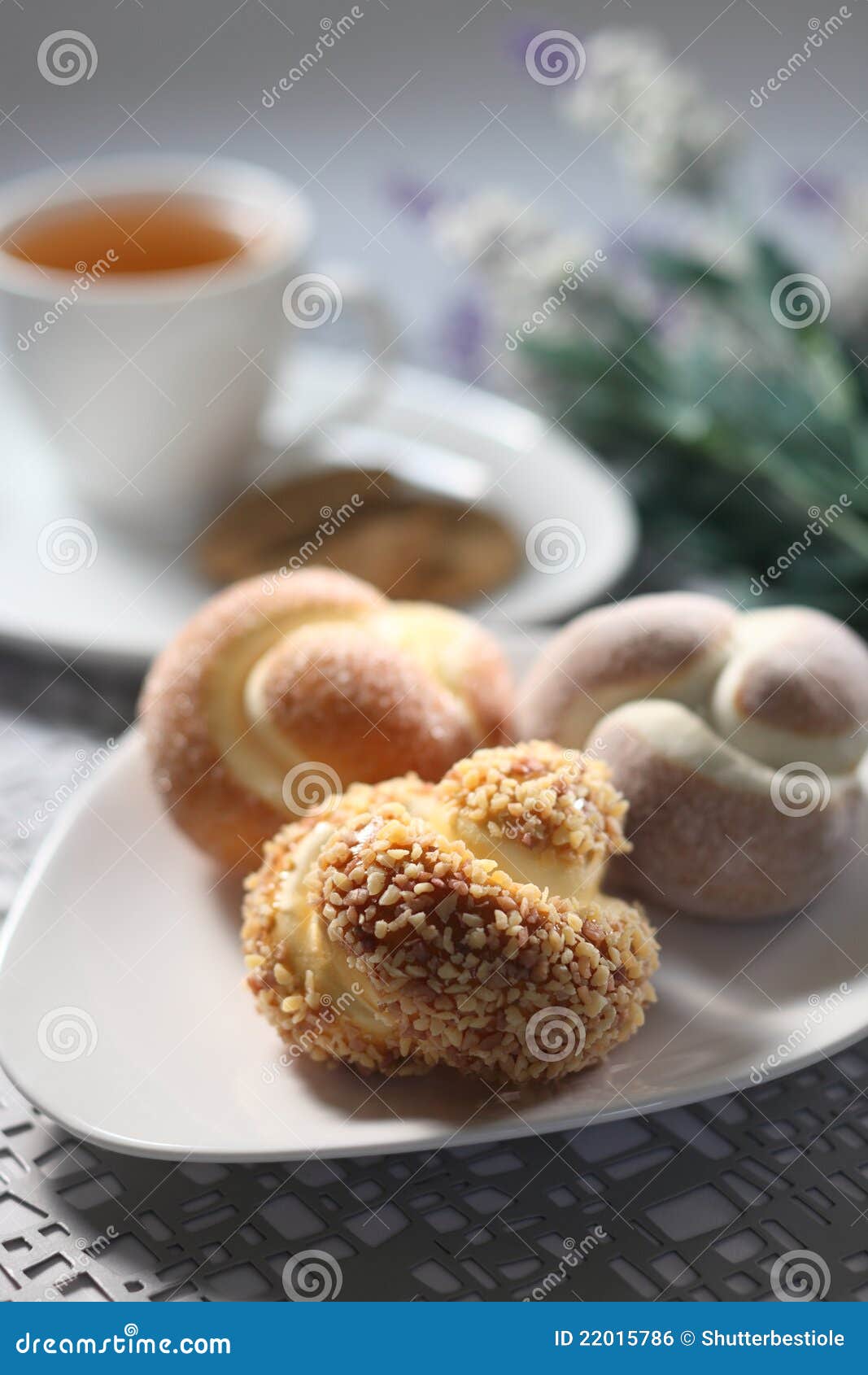 Tea time snacks stock photo. Image of nuts, snacks, scones - 22015786