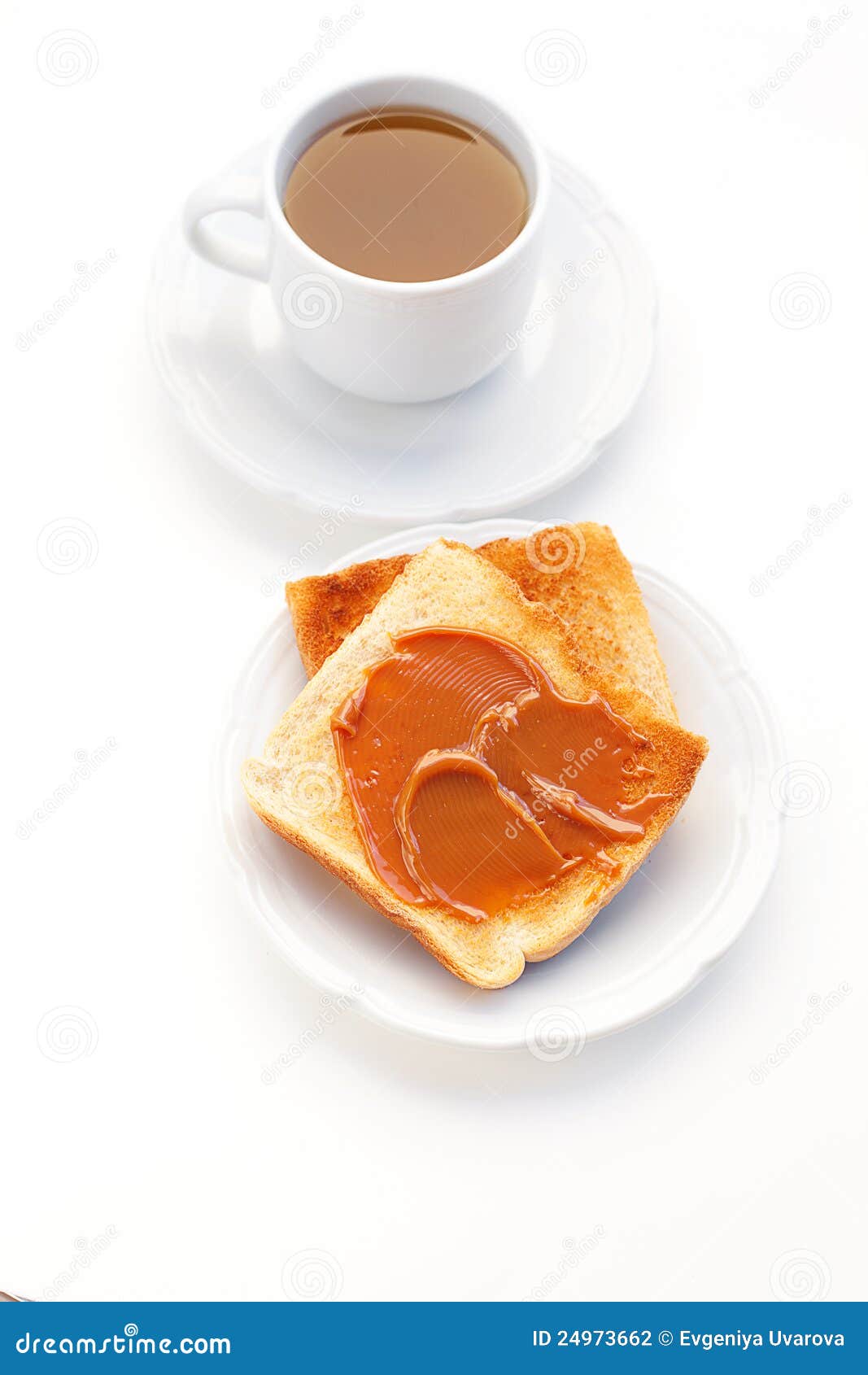 Tea and toast stock photo. Image of heat, breakfast, breaking - 24973662