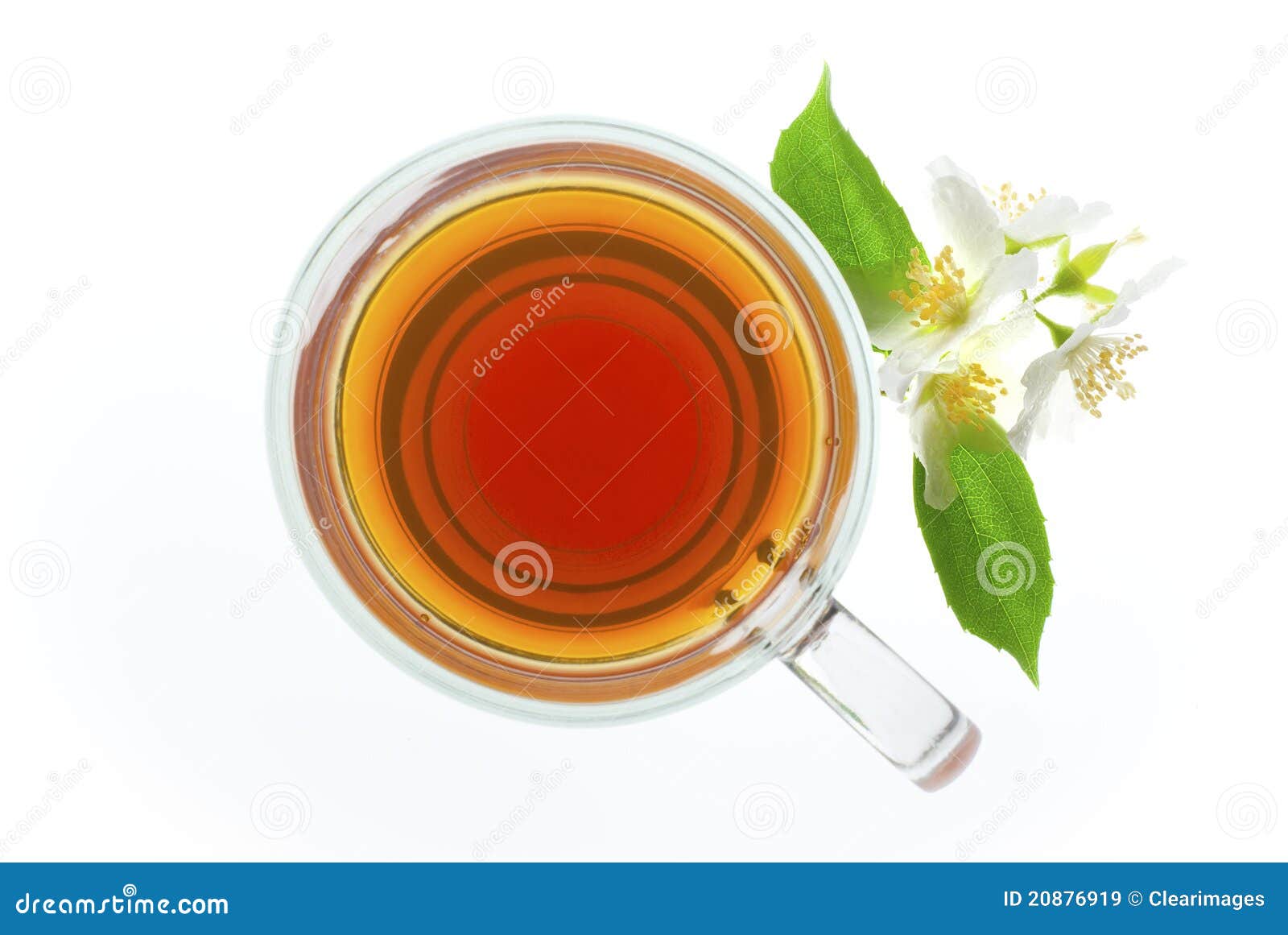 Tea top view stock image. Image of freshness, aromatherapy - 20876919