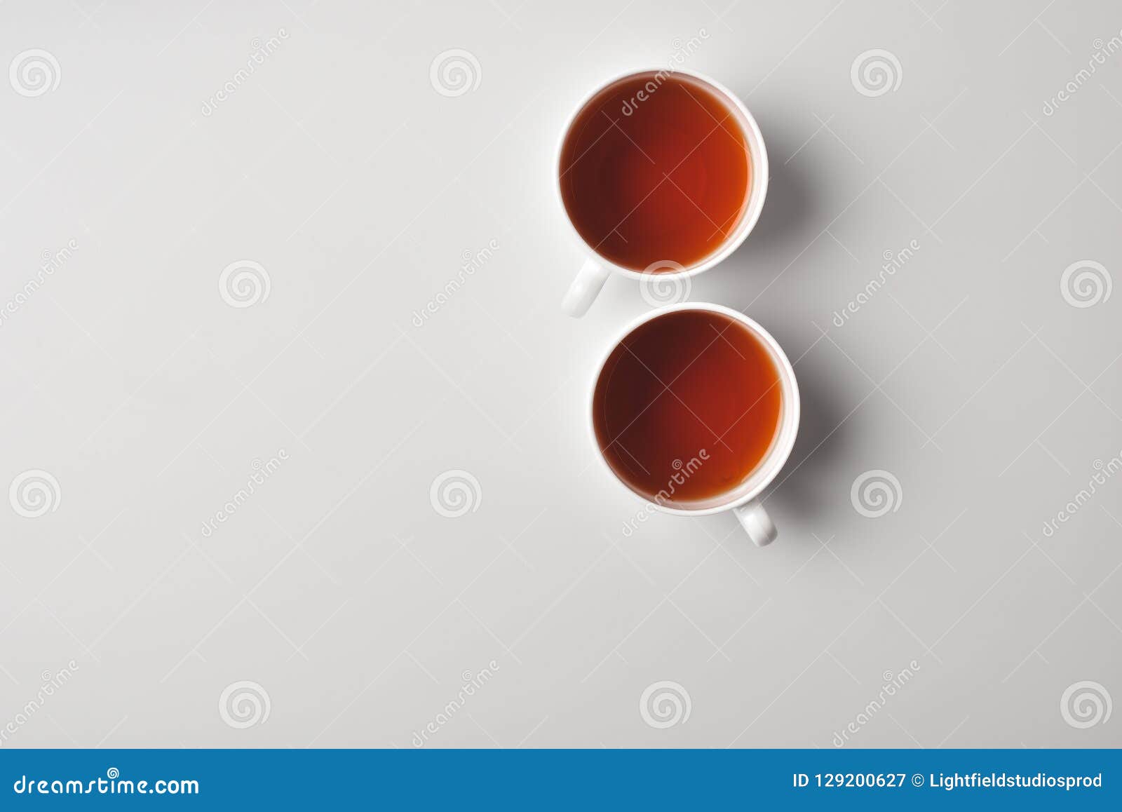 Top view of cups stock image. Image of gourmet, blacktea - 129200627