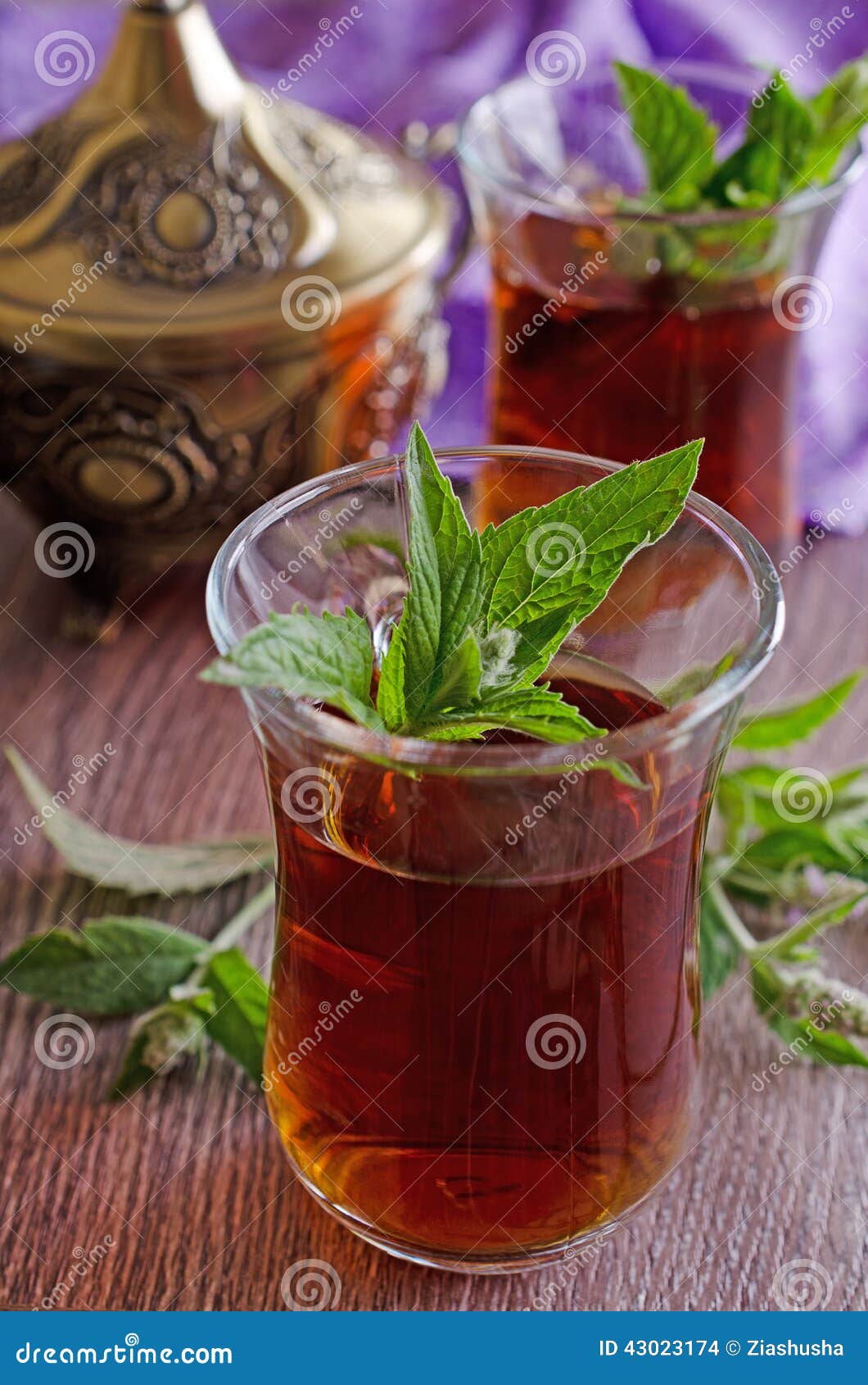 Tea stock photo. Image of peppermint, marrakech, turkish - 43023174