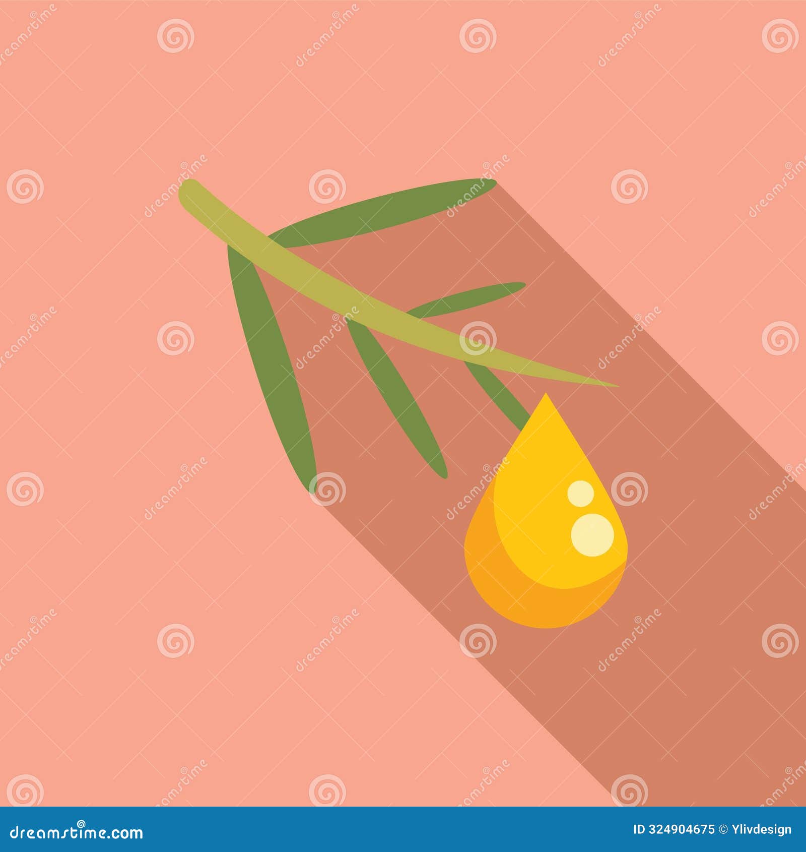 Tea Tree Essential Oil Dropping from Branch Illustration Stock Vector ...