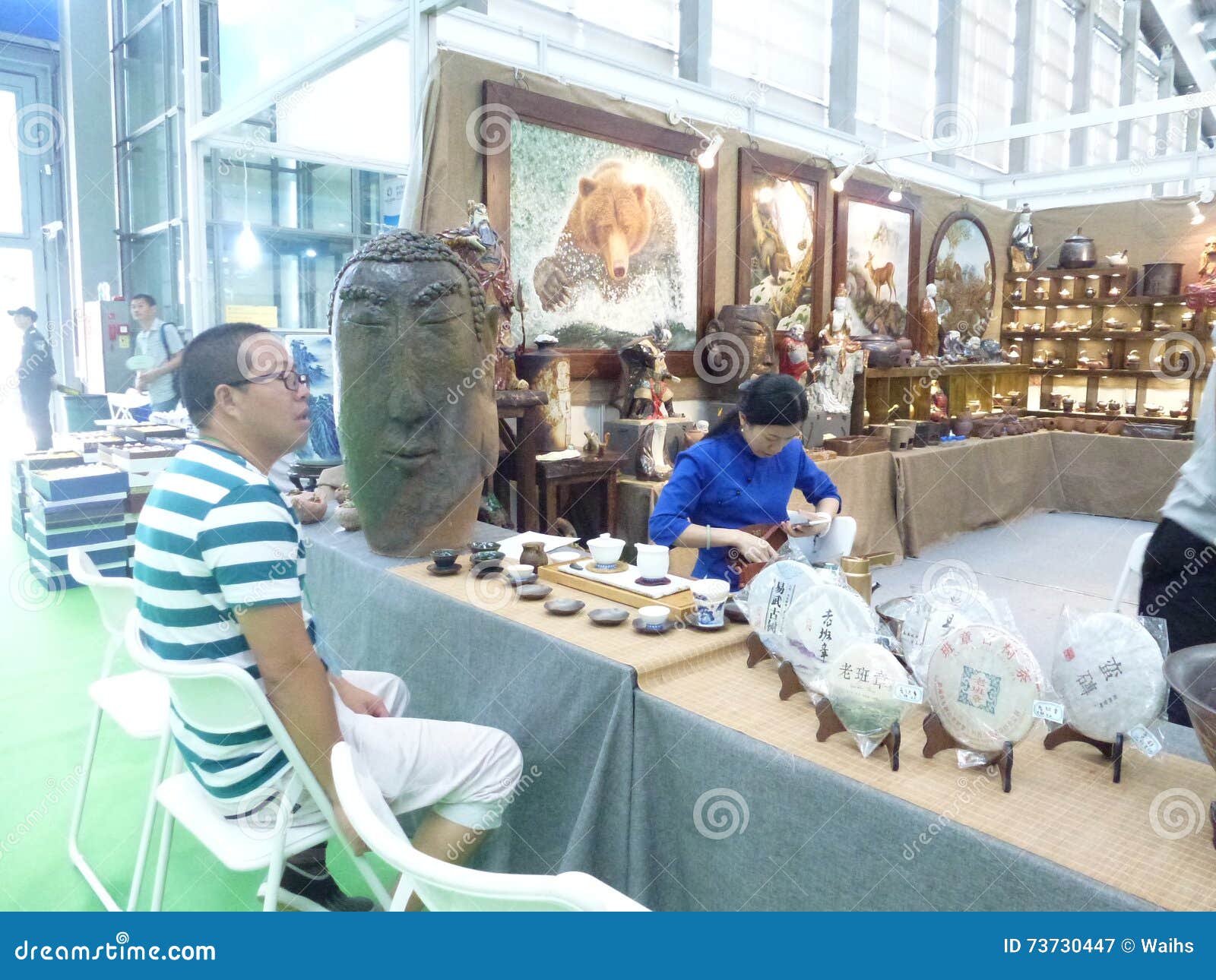 Tea Ware Exhibition editorial photography. Image of sculpture - 73730447