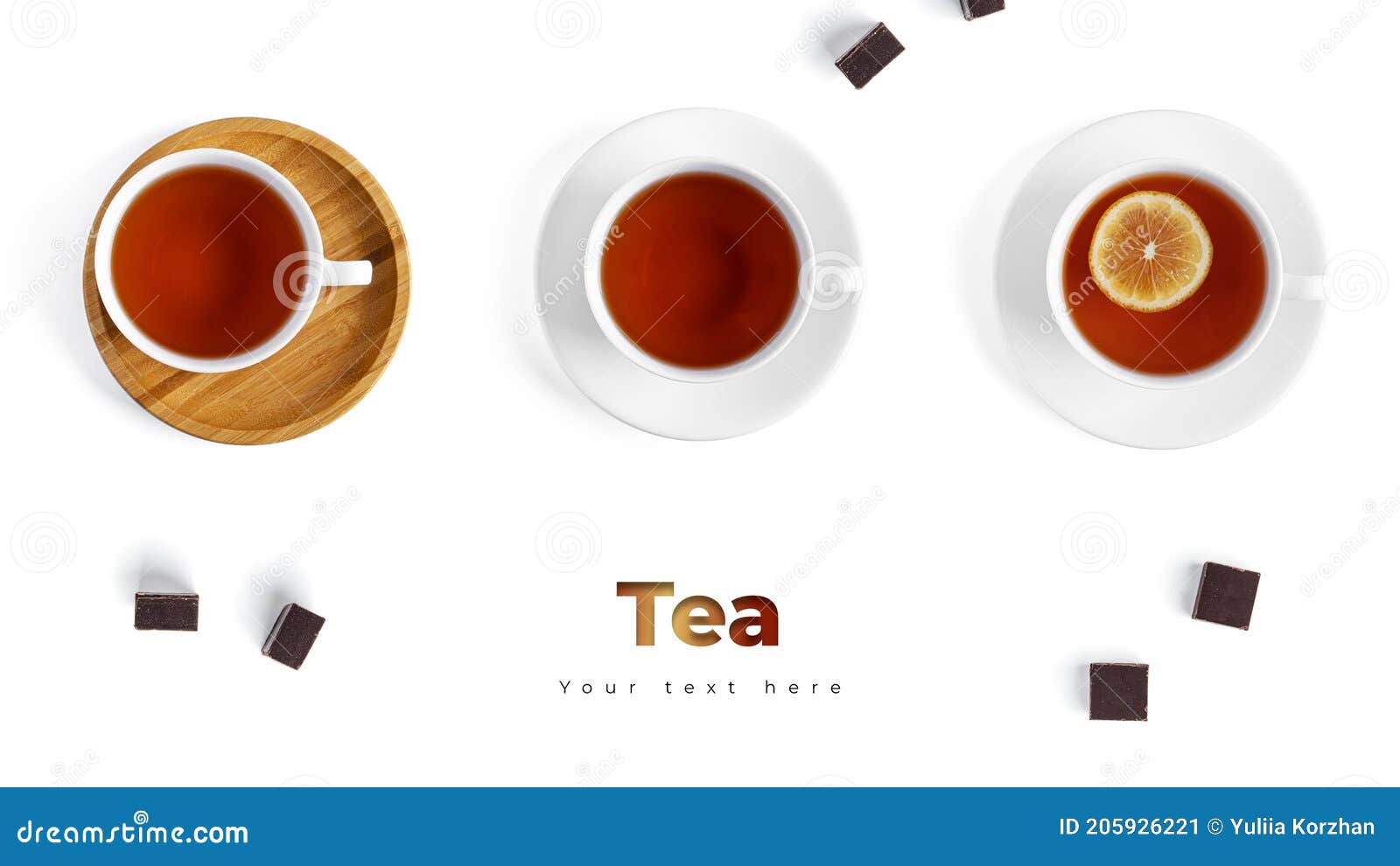 Tea in White Cups and Sweets. Long Header Banner Format. Panorama ...