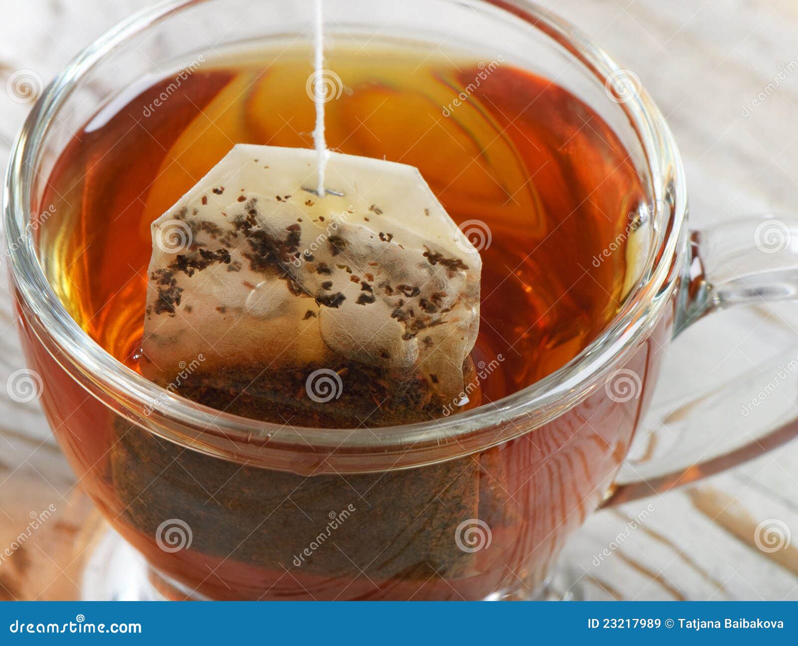 Teabag in the cup stock image. Image of kitchenware, single - 23217989