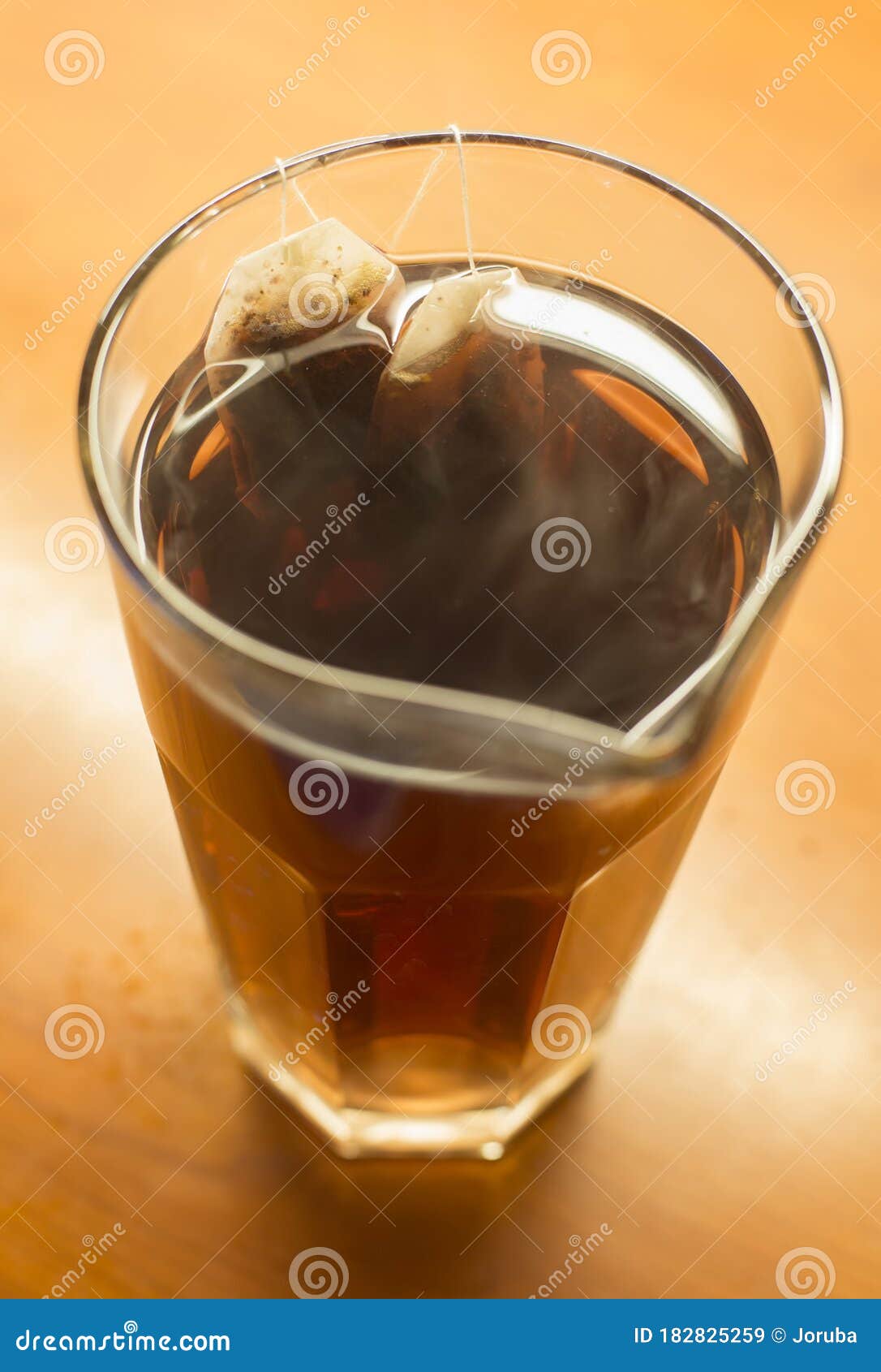Teabag Filter Soak in Hot Water Stock Image - Image of teabag, isolated ...