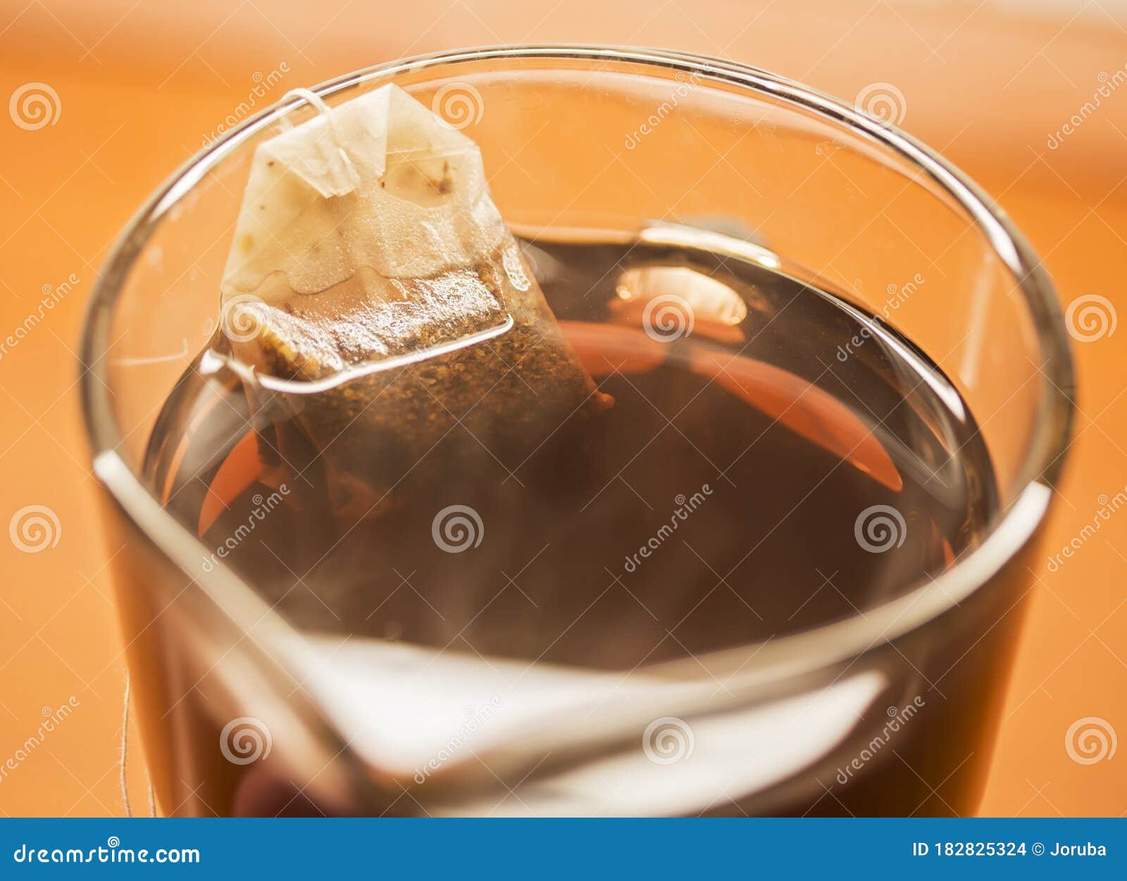 Teabag Filter Soak in Hot Water Stock Photo - Image of herb, severe ...