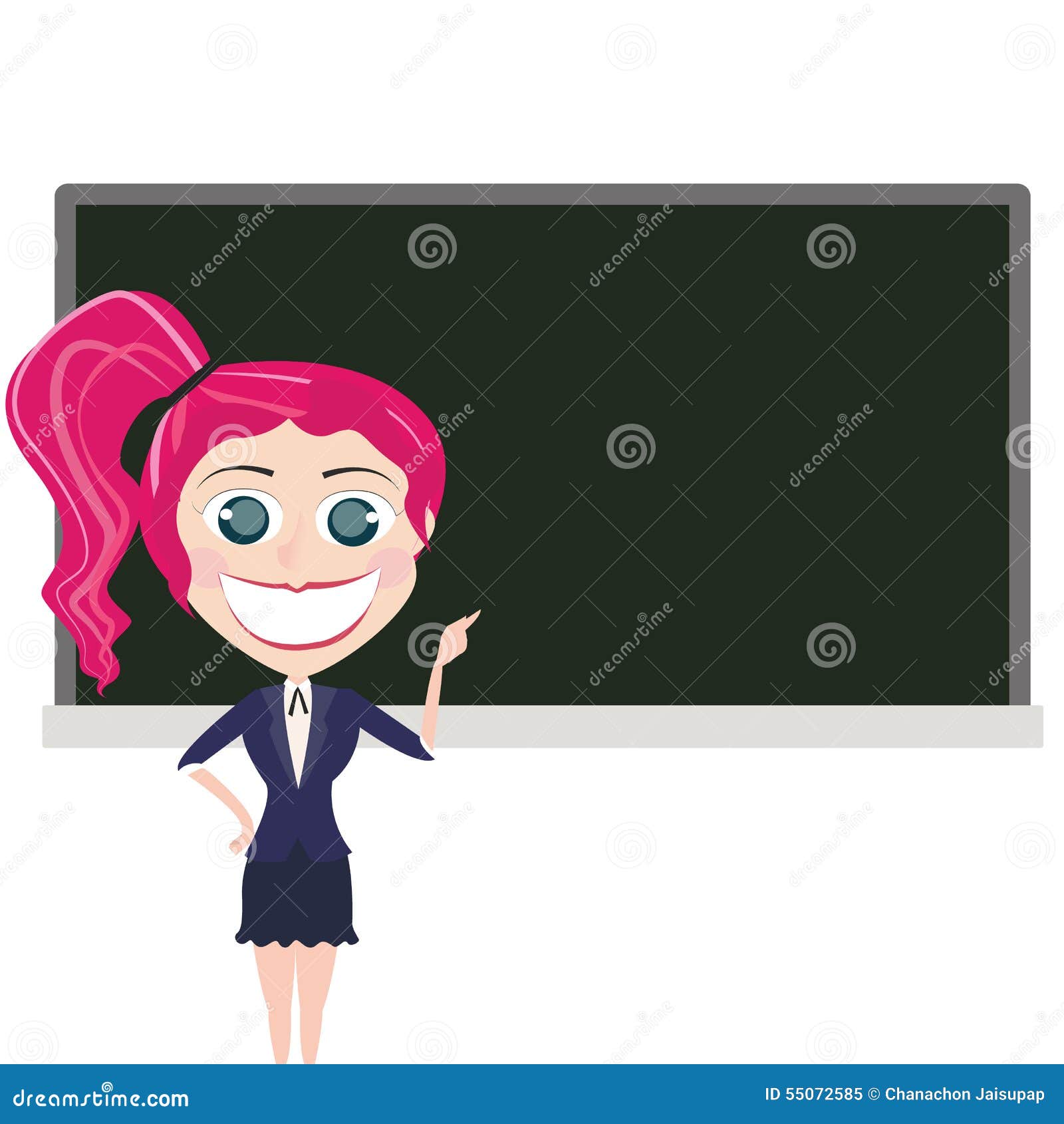 Teached stock vector. Illustration of career, cartoon - 55072585