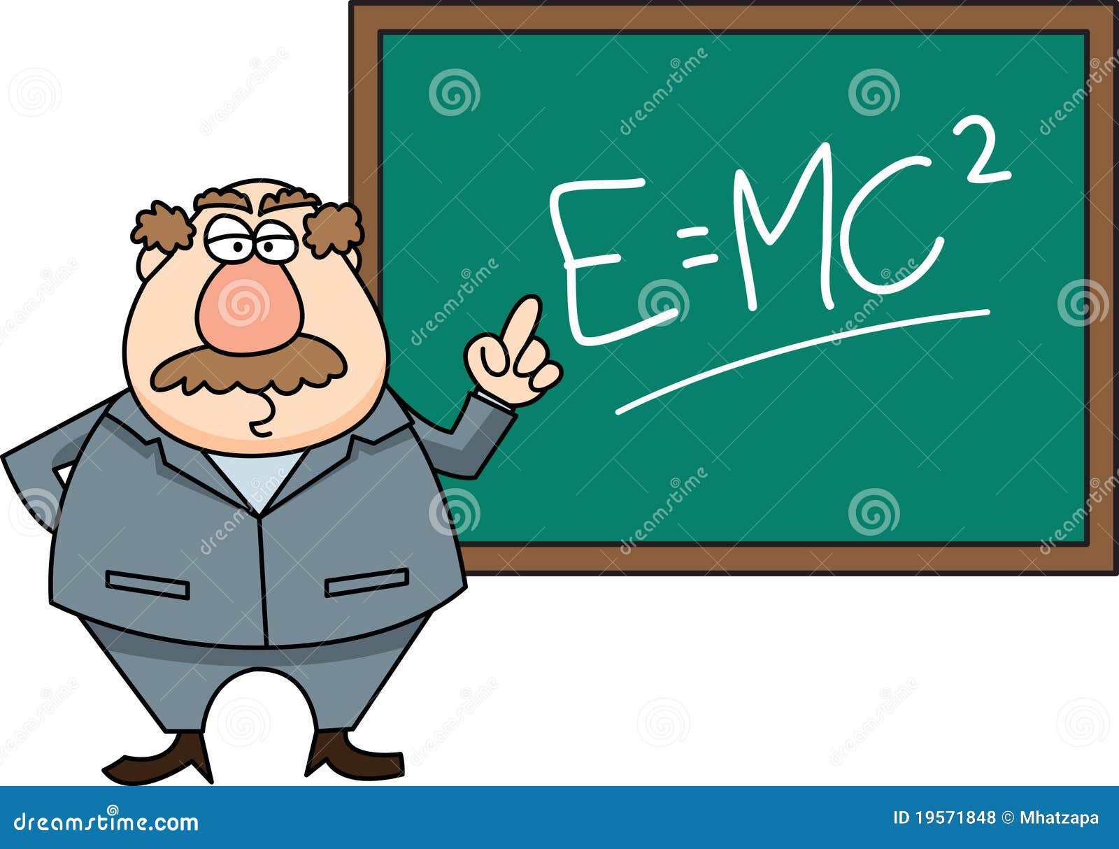 Intelligent Teacher Or Student Holding Book And Waving By Hand. Cartoon ...