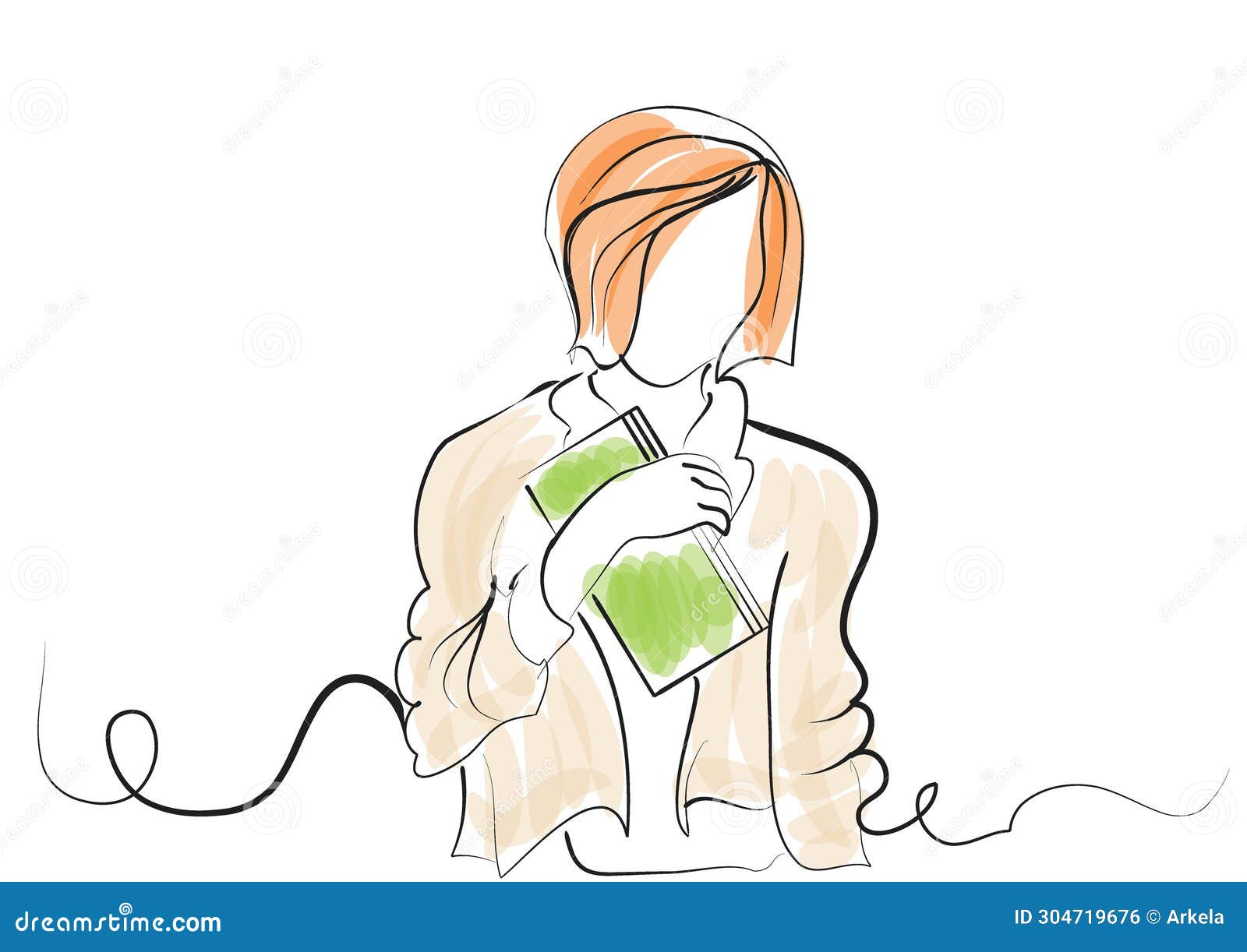 Teacher Abstract Illustration Stock Vector - Illustration of book ...