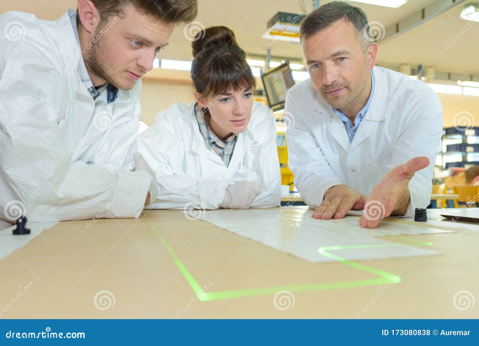 Teacher during Accurate Frame Lesson Stock Photo - Image of innovation ...