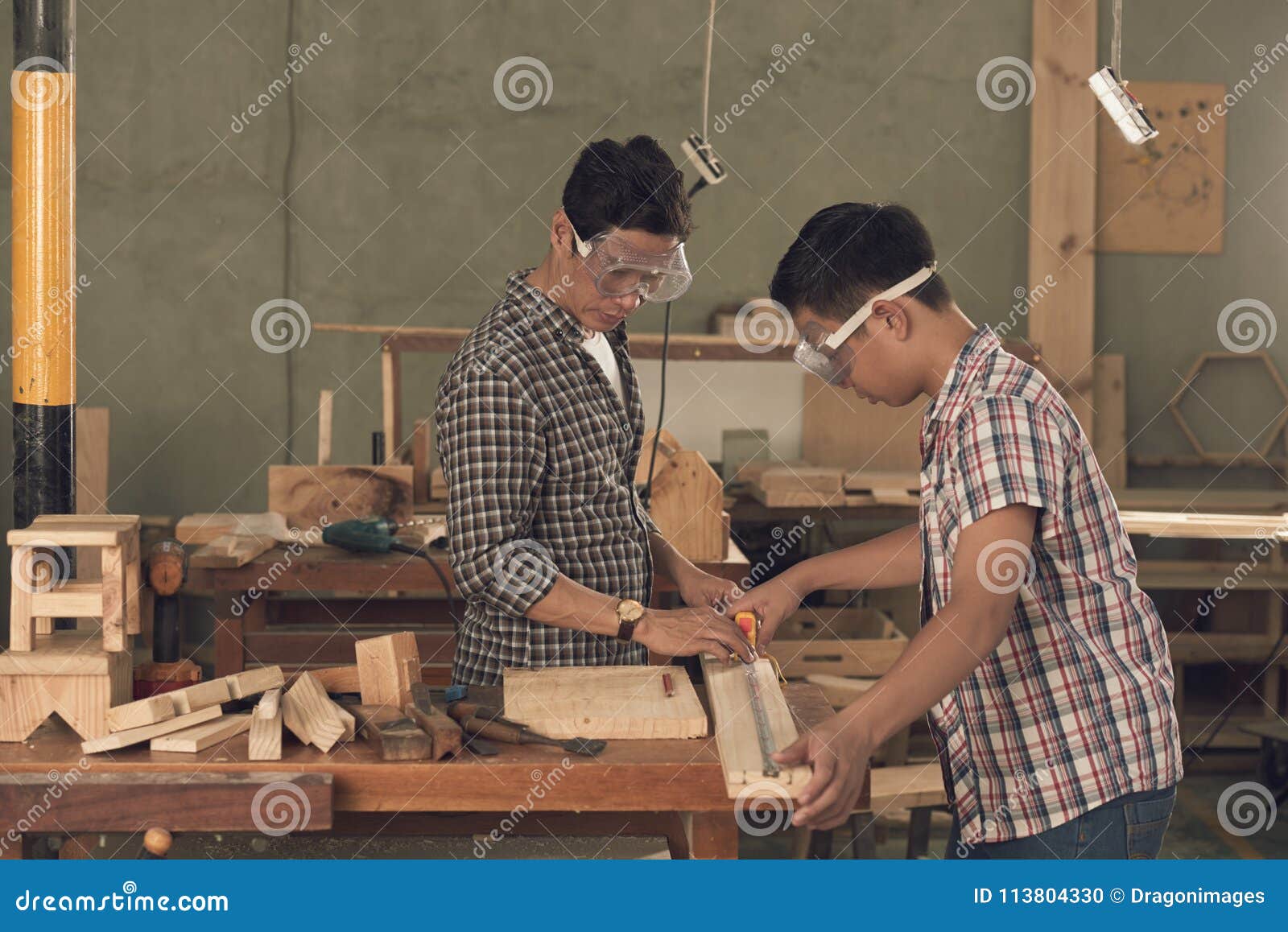 Teacher and apprentice stock photo. Image of teenager - 113804330