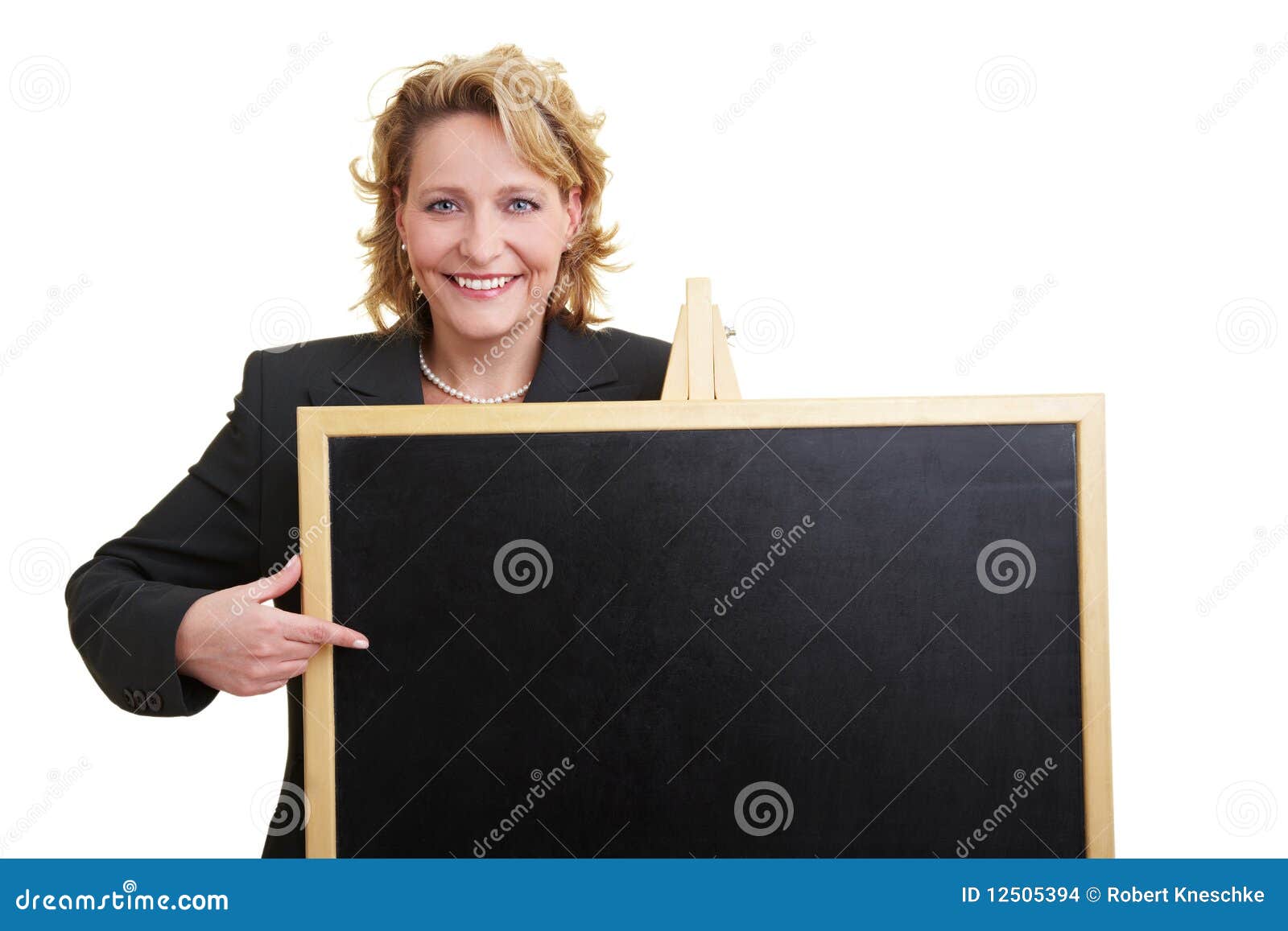 Teacher with blackboard stock photo. Image of copyspace - 12505394