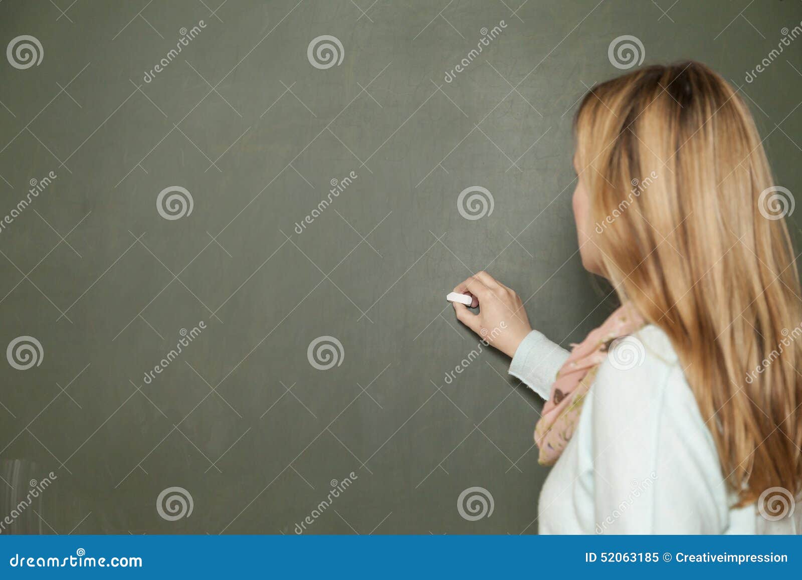 Teacher at blackboard stock image. Image of copy, writing - 52063185