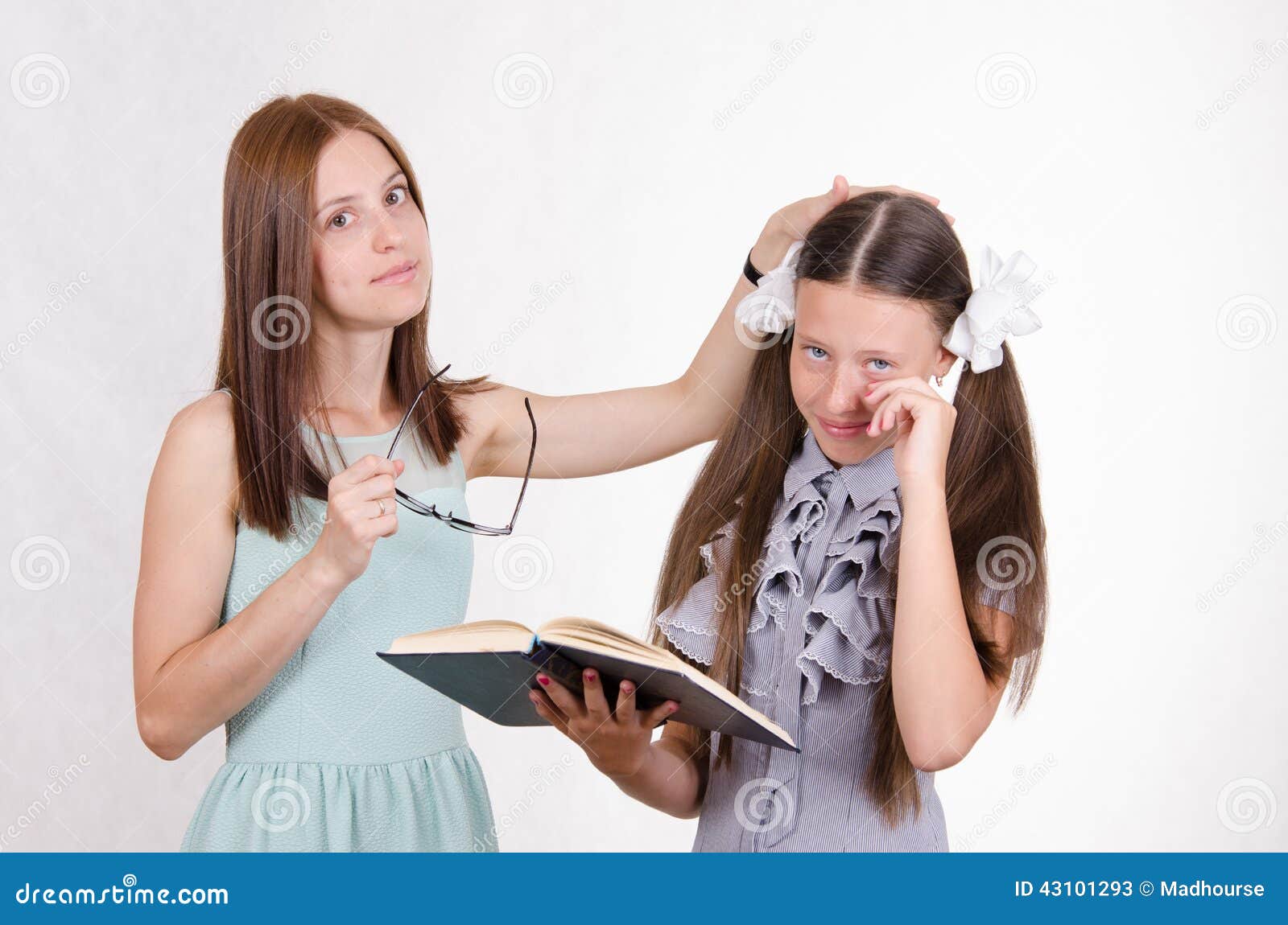 Teacher Calms the Student Did Not Do Their Homework Stock Image - Image ...
