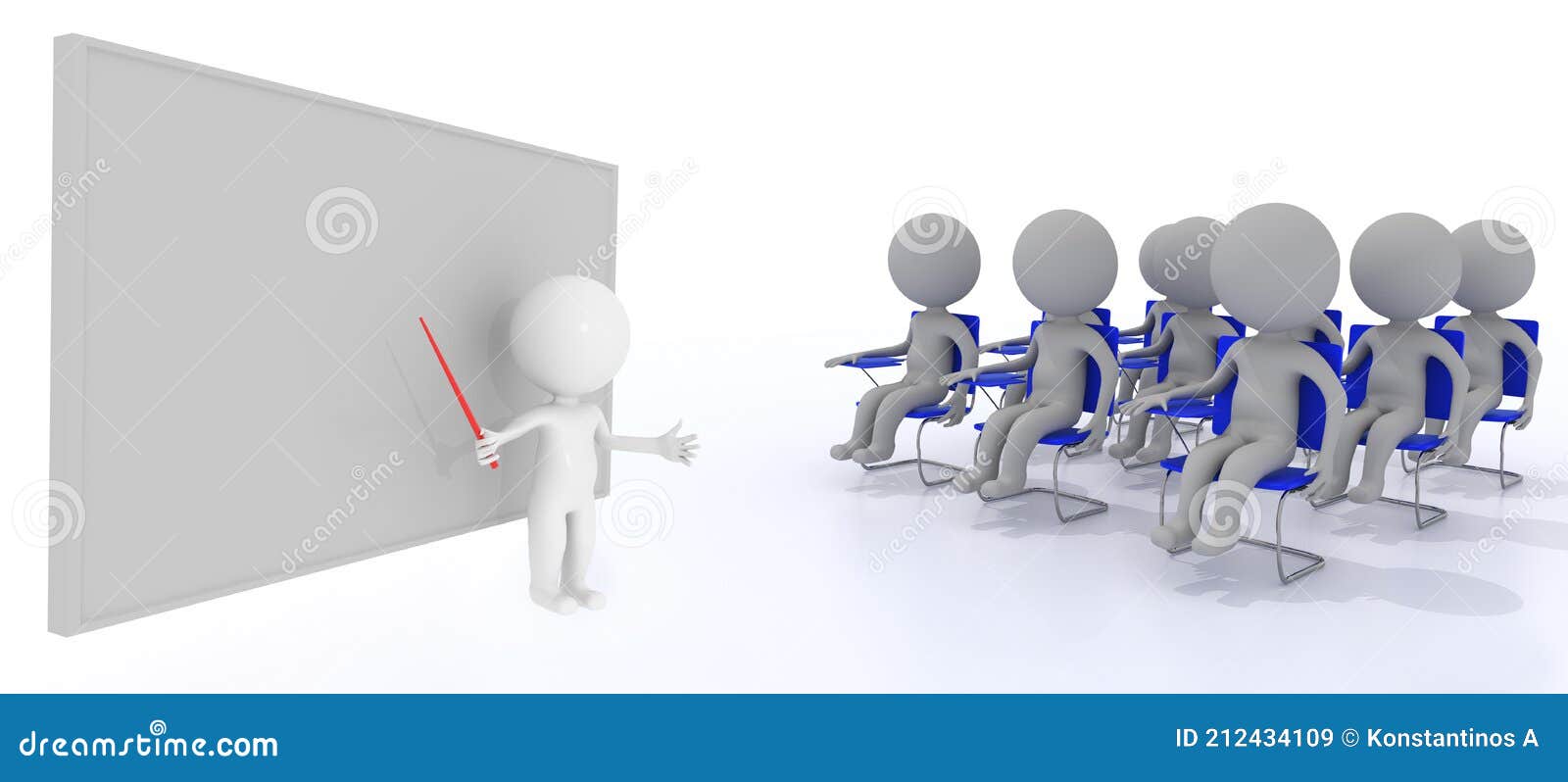 Teacher Class Students Audience Attending Lesson School Education ...