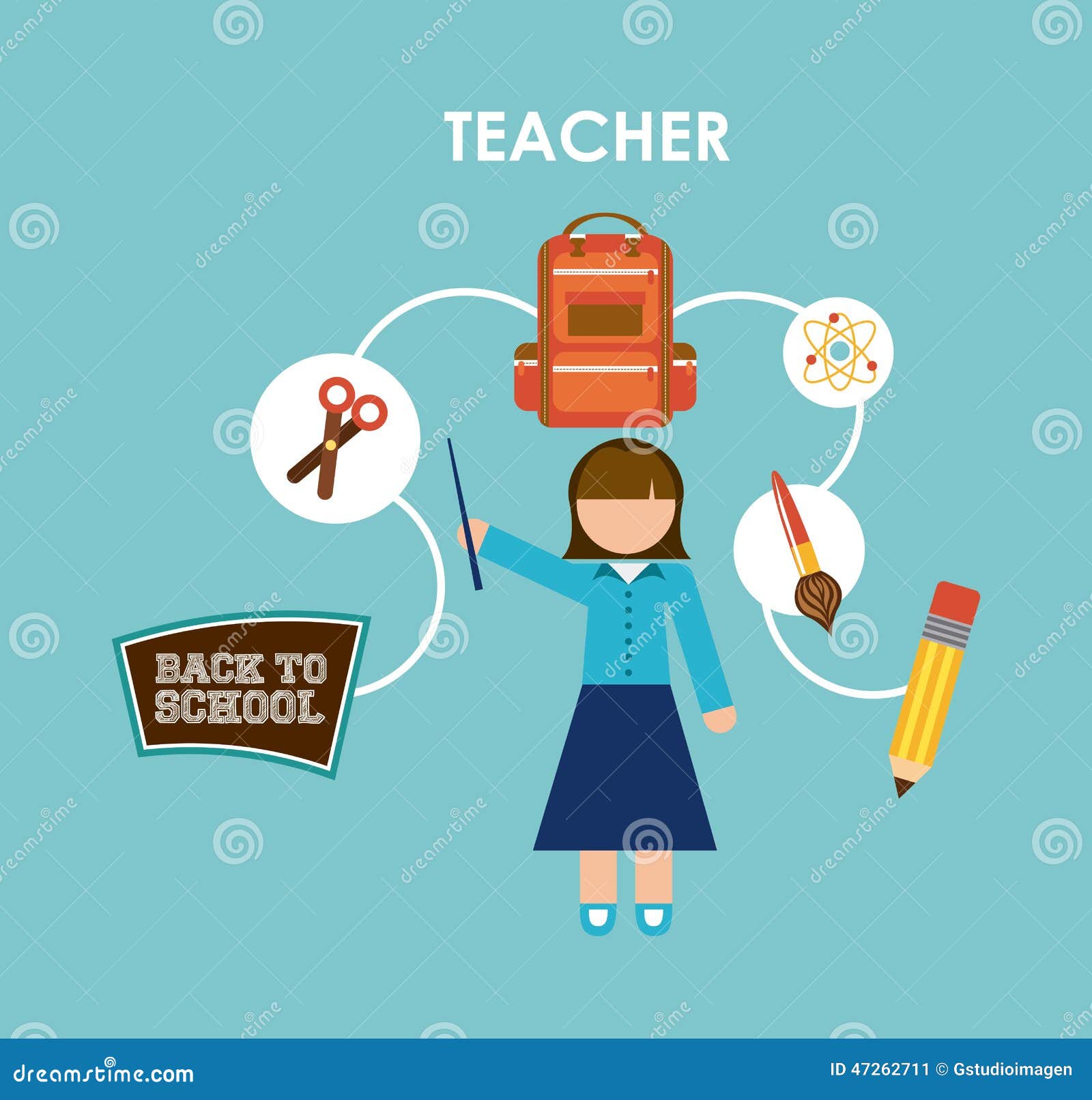 Teacher design stock vector. Illustration of school, design - 47262711