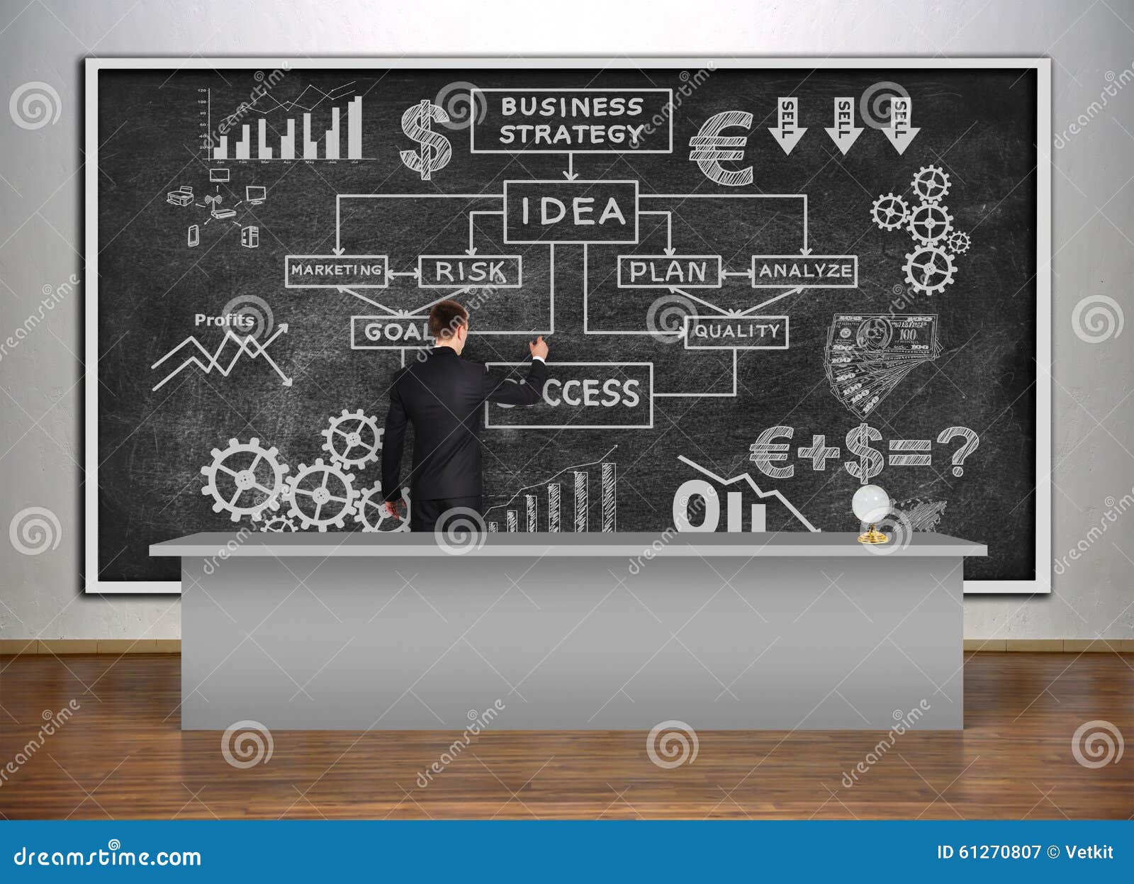 Teacher Drawing Business Concept Stock Image - Image of sale, lecture ...