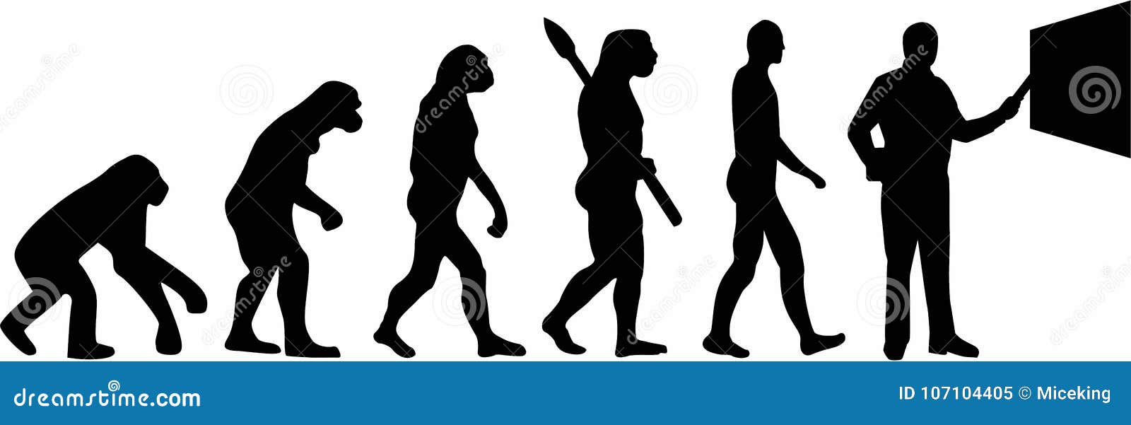 Classroom Evolution Cartoon Vector | CartoonDealer.com #109266533