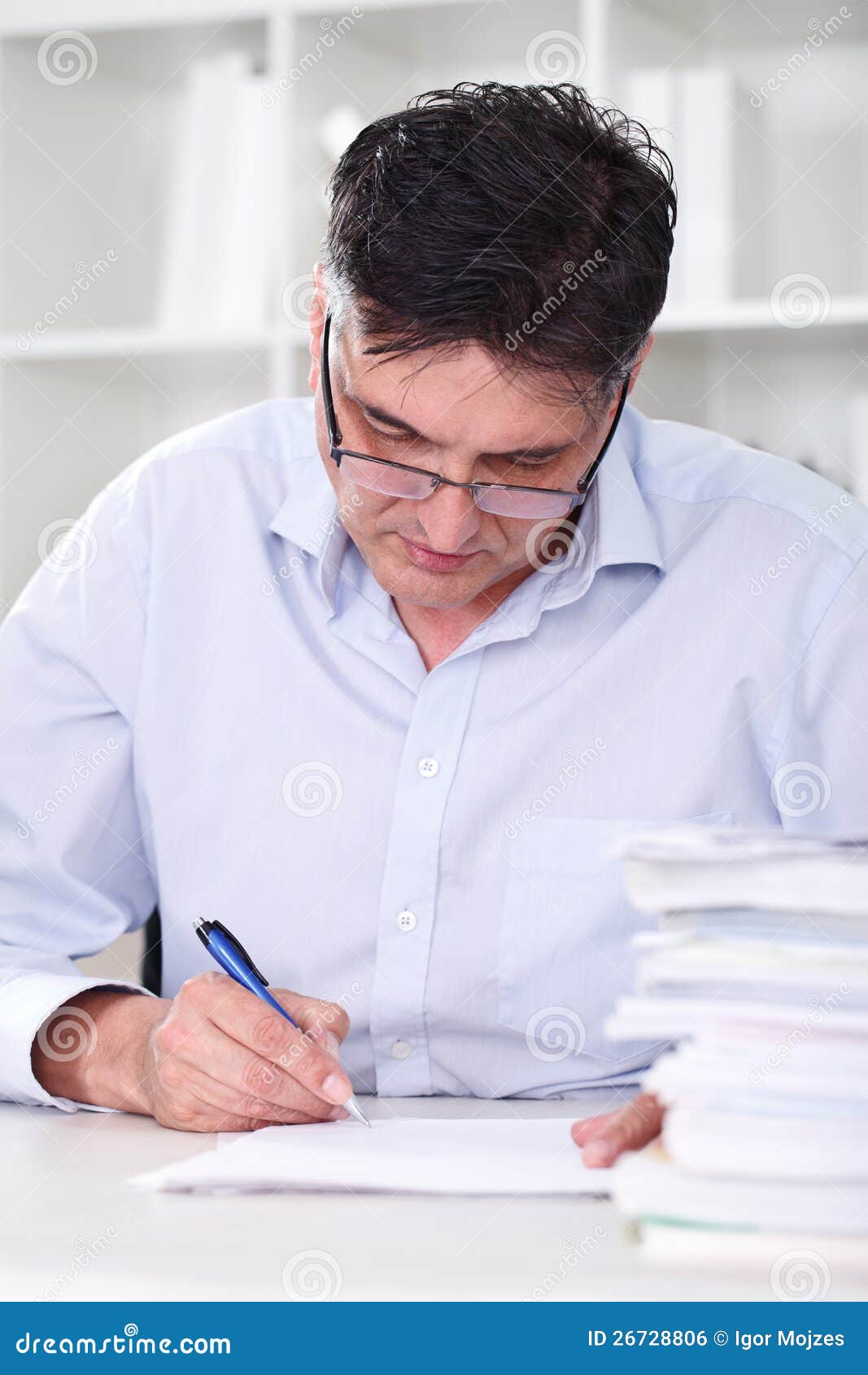 Teacher examination tests stock photo. Image of adult - 26728806