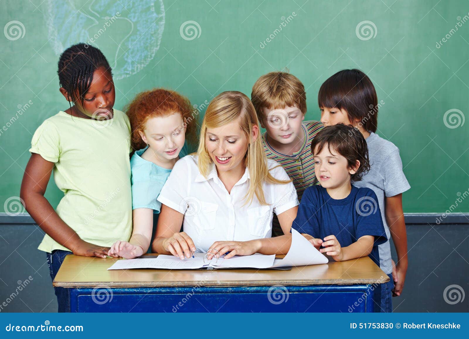 Teacher Explaining Grading To Students Stock Photo - Image of people ...