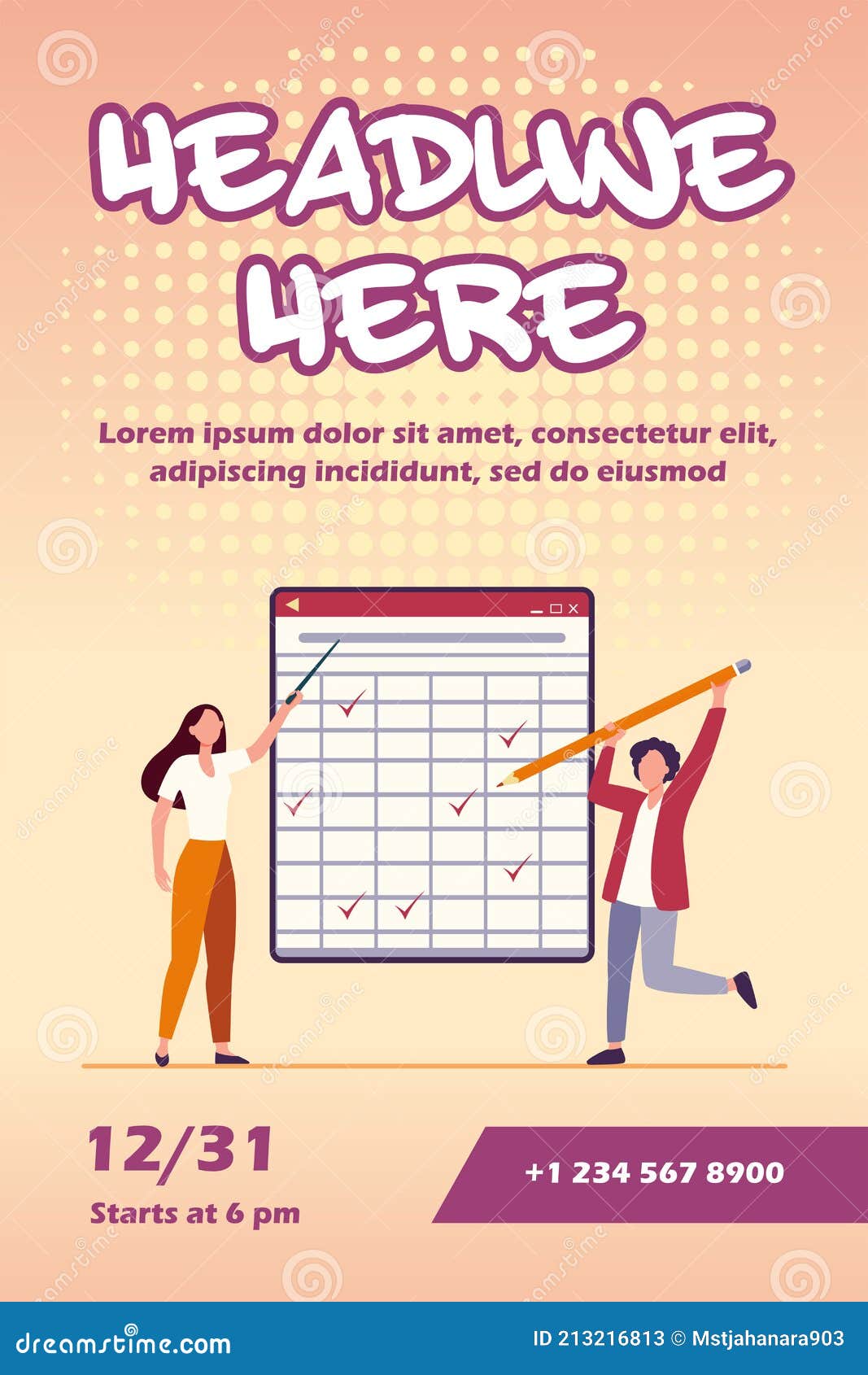 Teacher explaining task stock vector. Illustration of element - 213216813