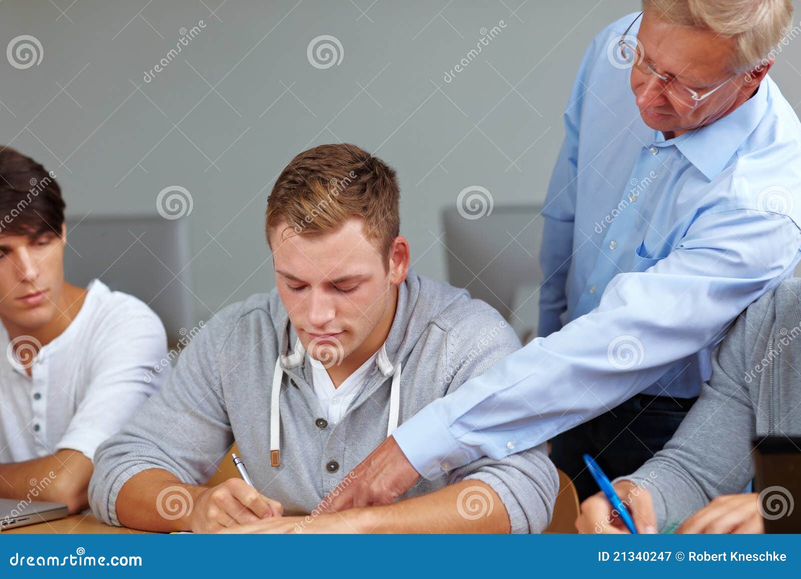 Teacher Giving Hints in Class Stock Image - Image of group, citizen ...