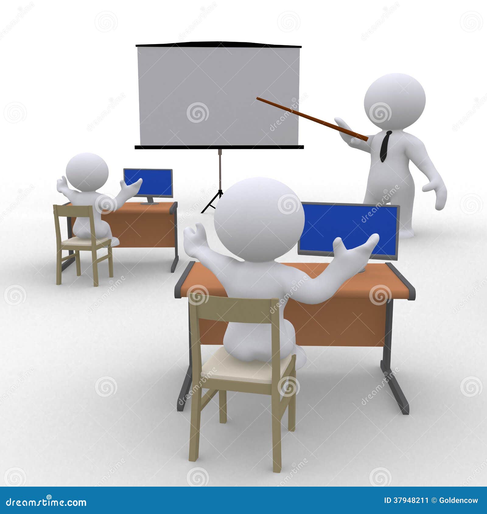 Teacher stock illustration. Illustration of explanation - 37948211