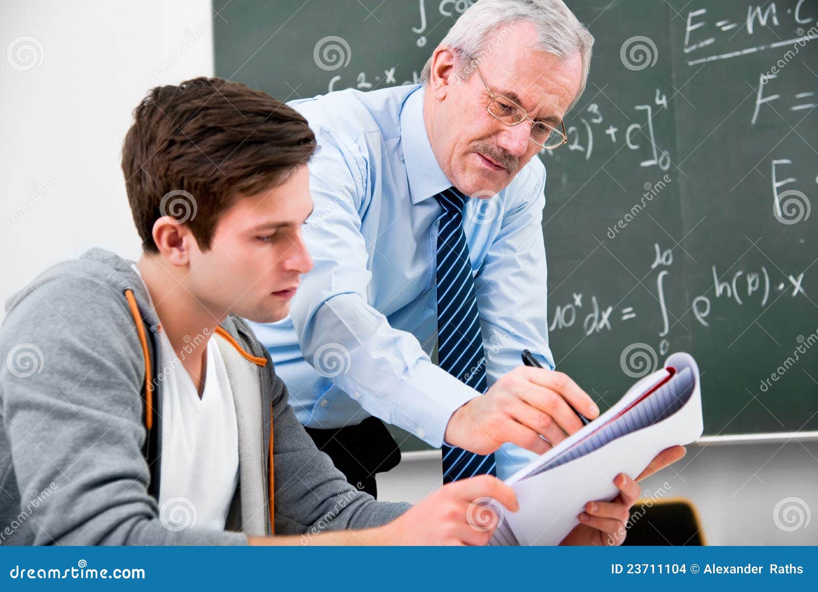 Teacher with High School Students Stock Photo - Image of people ...