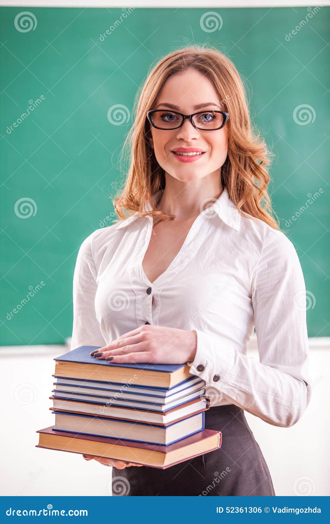 Teacher stock photo. Image of people, blackboard, female - 52361306