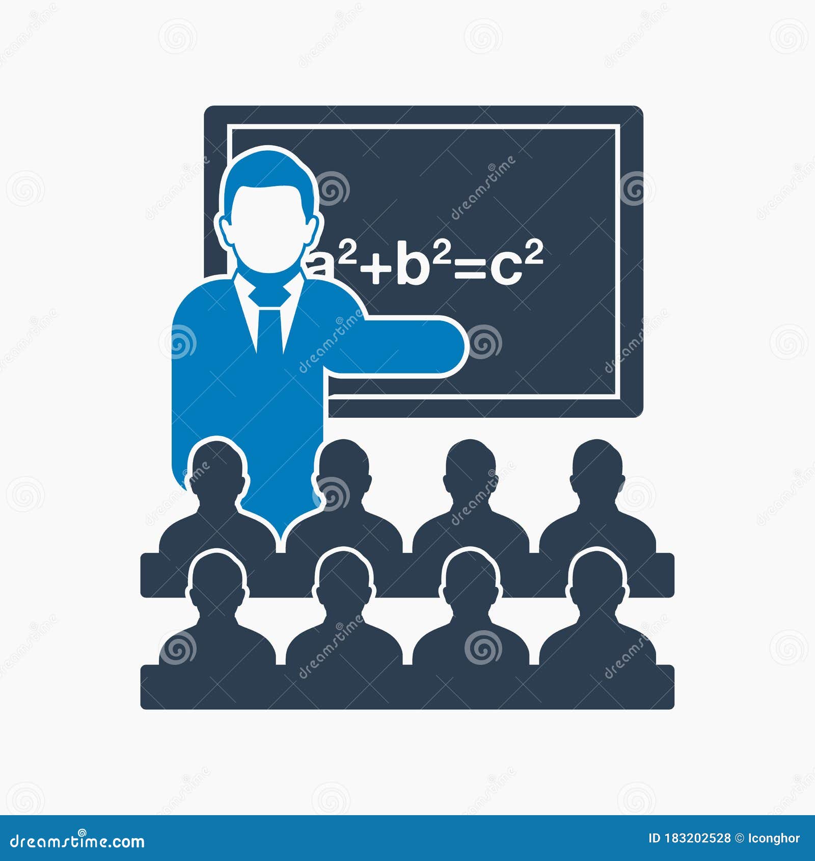 Teacher Icon. Flat Style Vector. Stock Vector - Illustration of lecture ... Teacher Icon. Flat Style Vector. Stock Vector - Illustration of lecture ...
