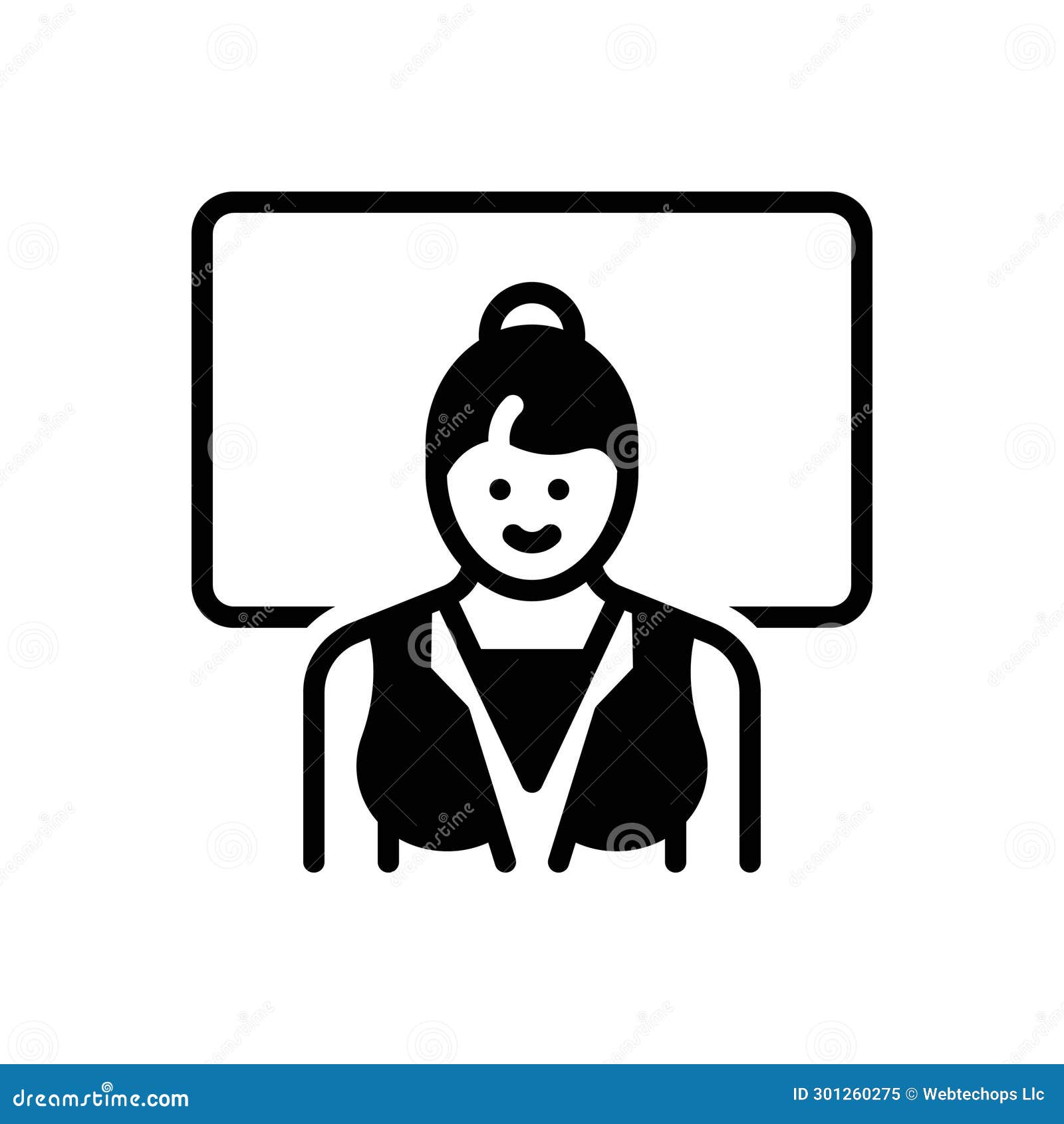 Black Solid Icon for Teacher, Master and Teaching Stock Vector ...
